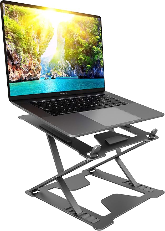 Amazon.com: 2023 Laptop Stand – Lightweight & Durable Metal Design ...
