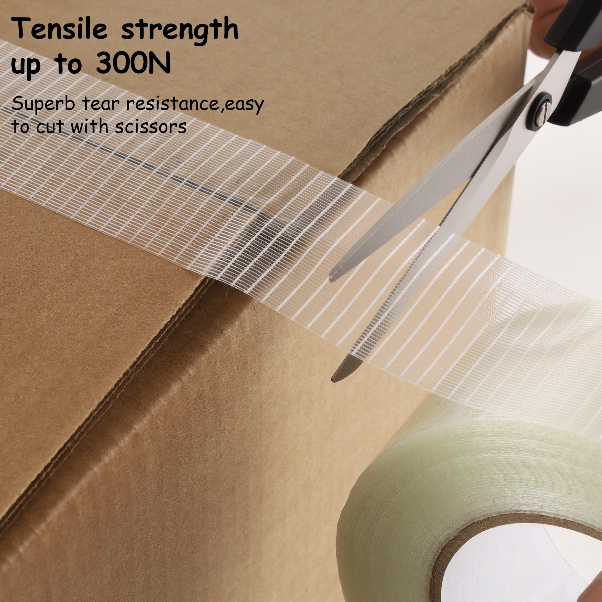 Snapklik.com : Lichamp Filament Strapping Tape, 2 Inches, 4 Pack, 60 ...