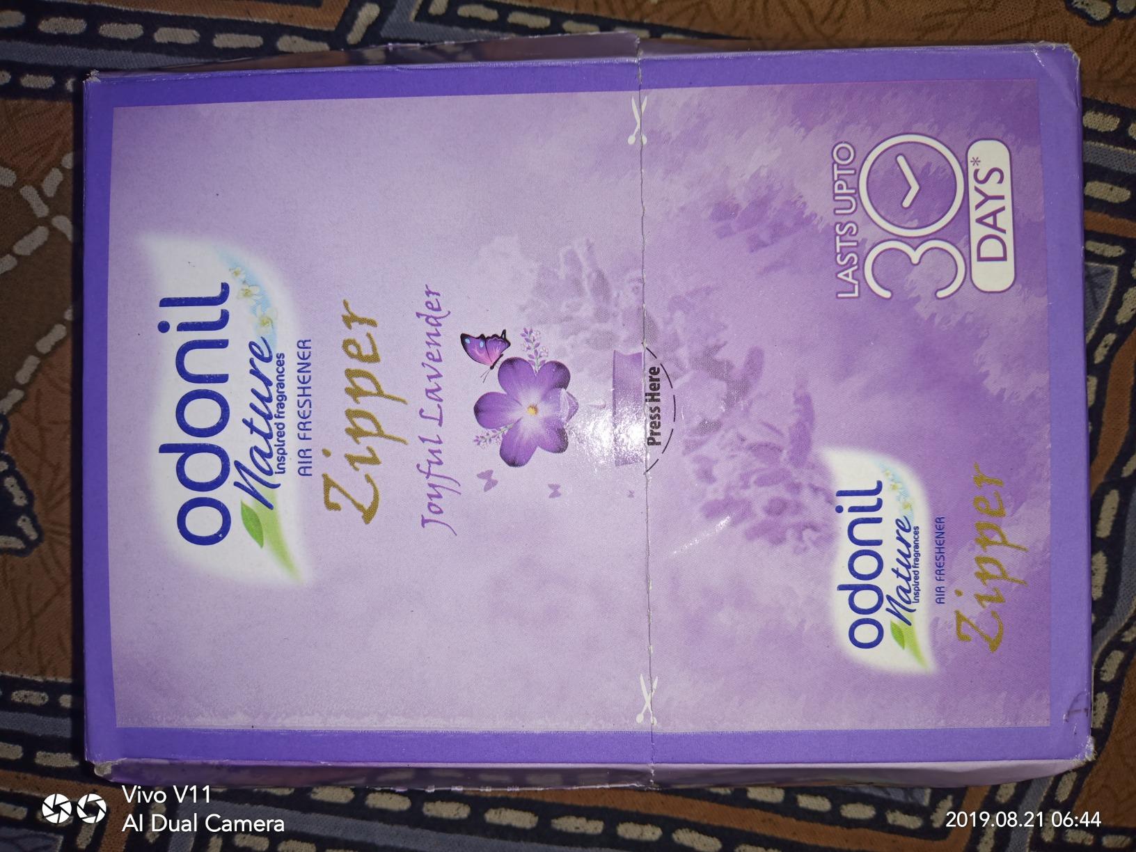 Odonil Air Freshener Zipper - 10 g (Joyful Lavender, Pack of 6 ...