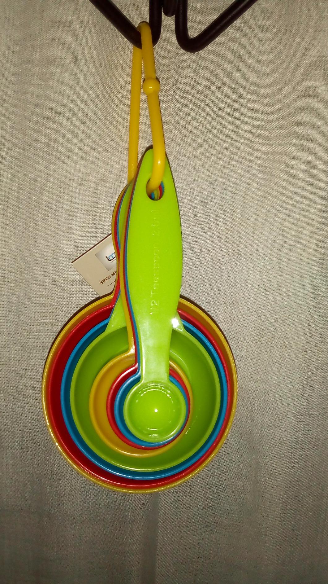Buy L'MS Plastic Measuring Spoon Set, Set of 8, Multicolour Online at ...