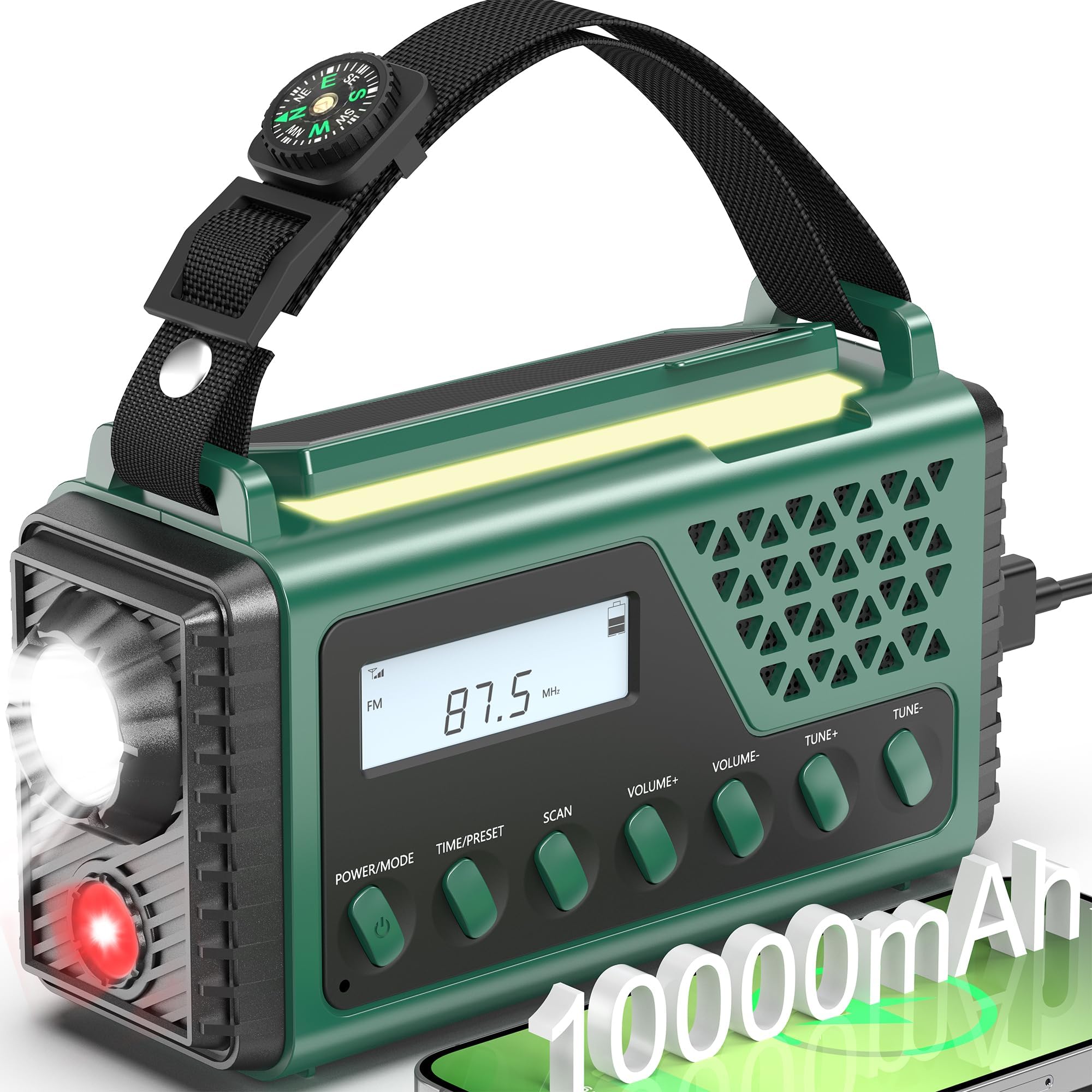 Amazon.com: QFX R-37 6-Band (AM, FM, SW1 - SW4) Bluetooth LED ...