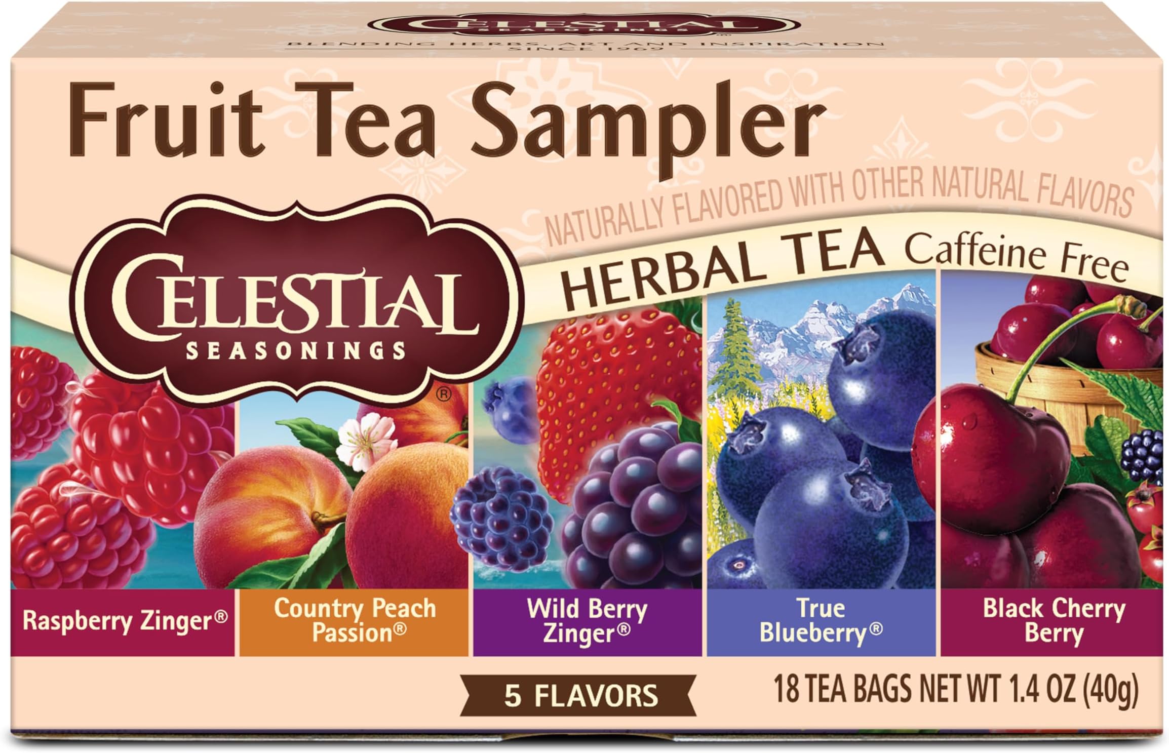 Celestial Seasonings Fruit Tea Sampler Tea Bags - 18 ct : Amazon.ca ...