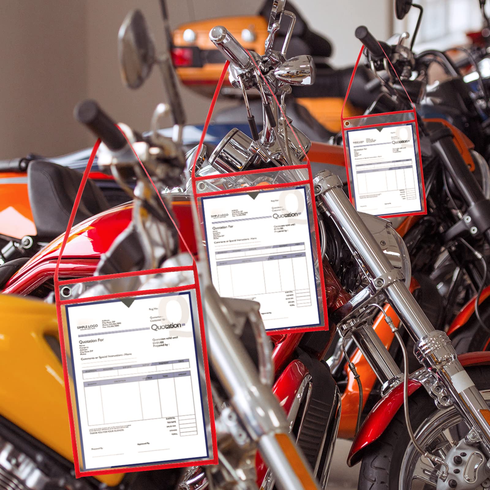 Snapklik.com : 30 Pack Shop Ticket Holders Work Order Holder For 9 X 12 ...