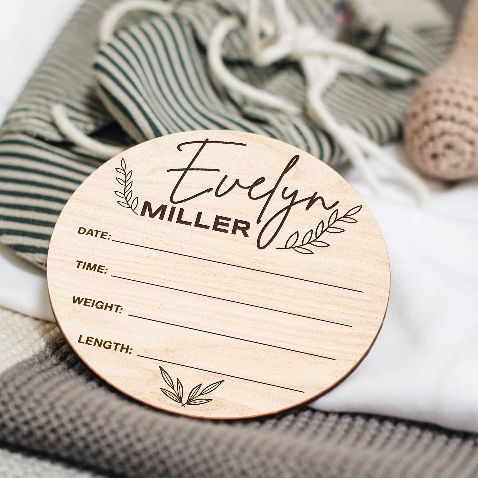 Newborn Stats Board Baby Announcement Sign - Newborn Birth Stats Board ...