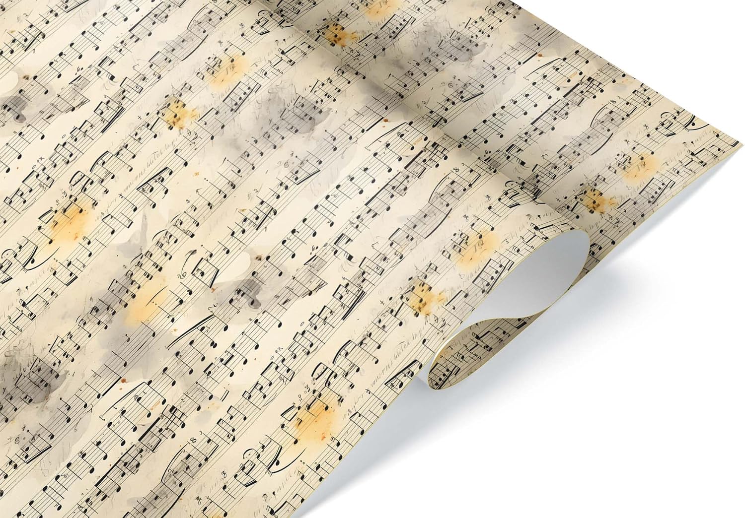 Amazon.com: Classical Music Sheet Thick Luxury Wrapping Paper, Music ...
