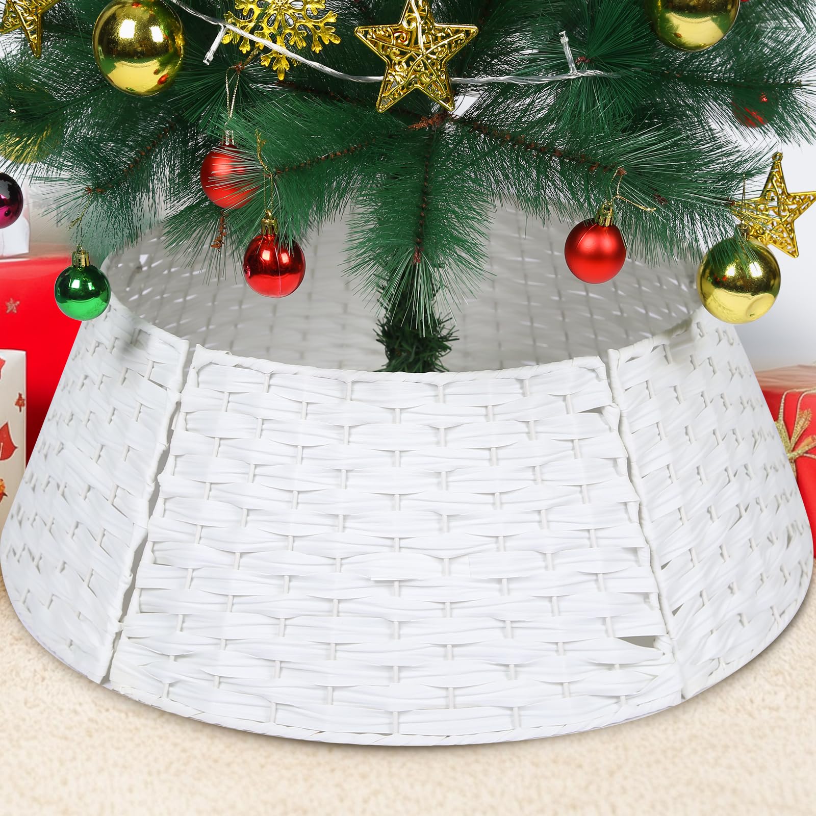 Amazon.com: HYBDAMAI Christmas Tree Collar, Christmas Tree Ring, 27 ...