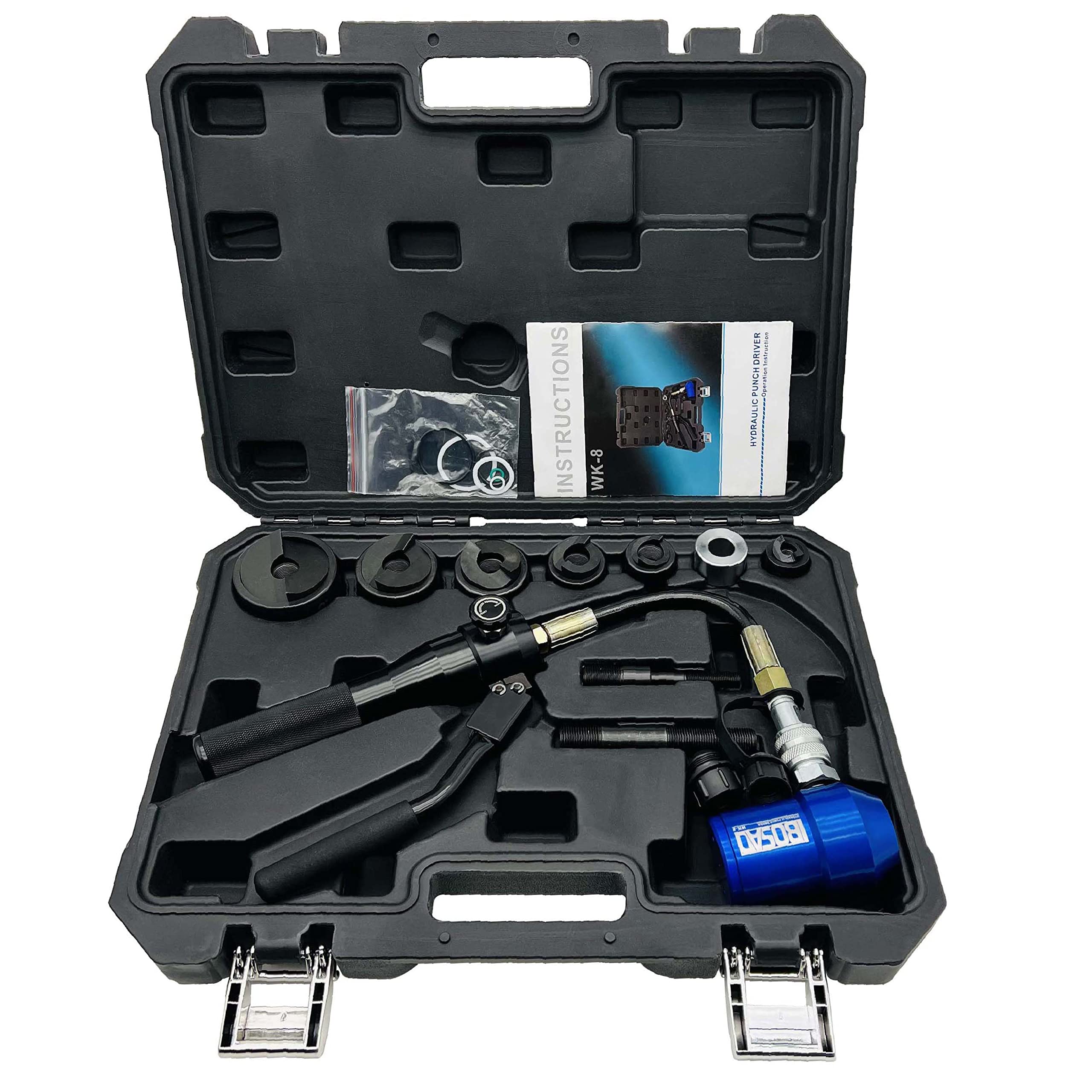 IBOSAD 360° Rotate Hydraulic Knockout Punch Kit 1/2 to 2 inch ...