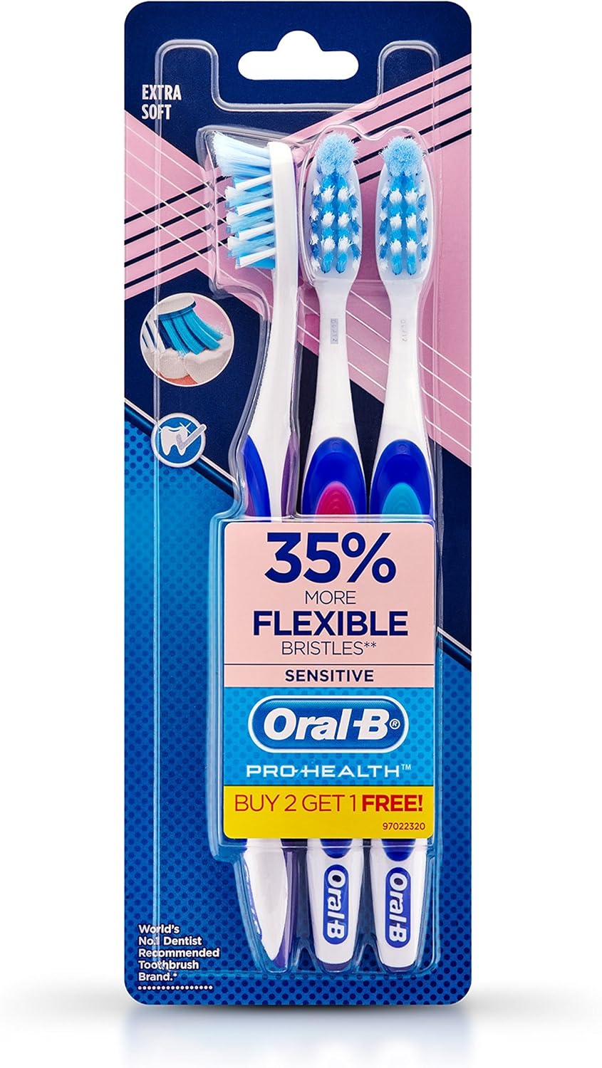 Amazon.com : Oral-B ProHealth Sensitive Toothbrush soft Buy 2 G ...