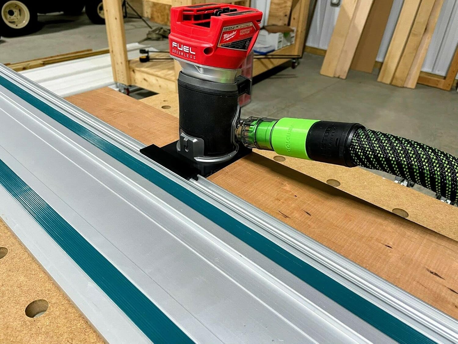 Buy Milwaukee Router Adapter for Festool & Makita Guide Rail Online at ...