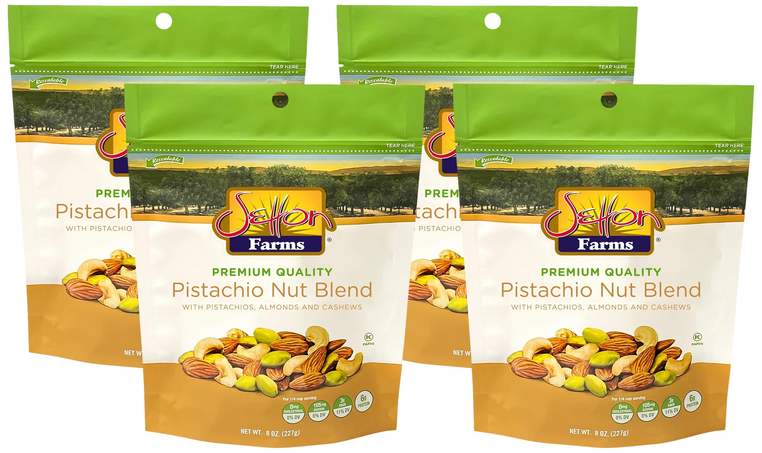 Amazon.com : Setton Farms Pistachio Nut Blend Value Bag with Almonds ...