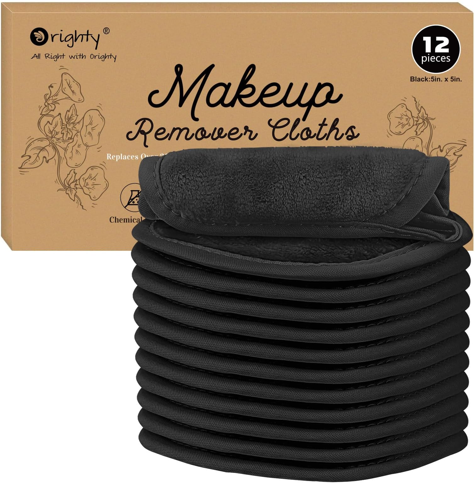 Amazon.com: Orighty Makeup Remover Cloths 12 Pack, Makeup Removal Face ...