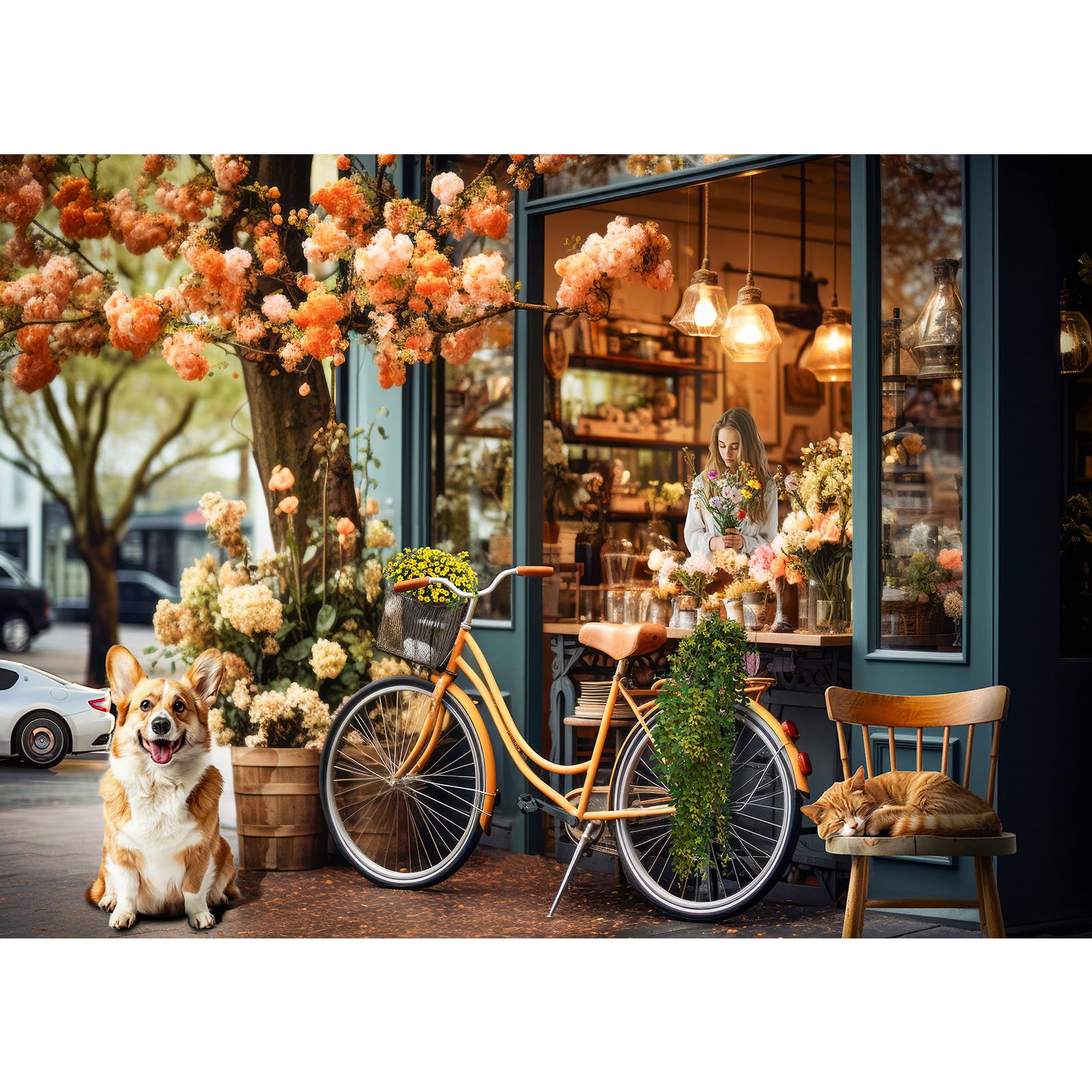 Amazon.com: TangComplete - Flower Shop Puzzles for Adults 1000 Pieces ...