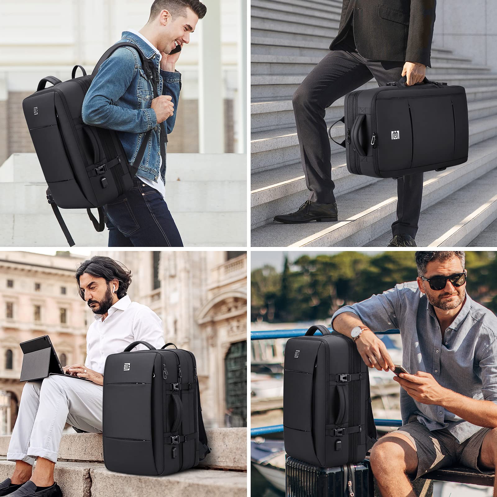 Bagsure Carry On Backpack, 40L Flight Approved Travel Backpack for Men ...