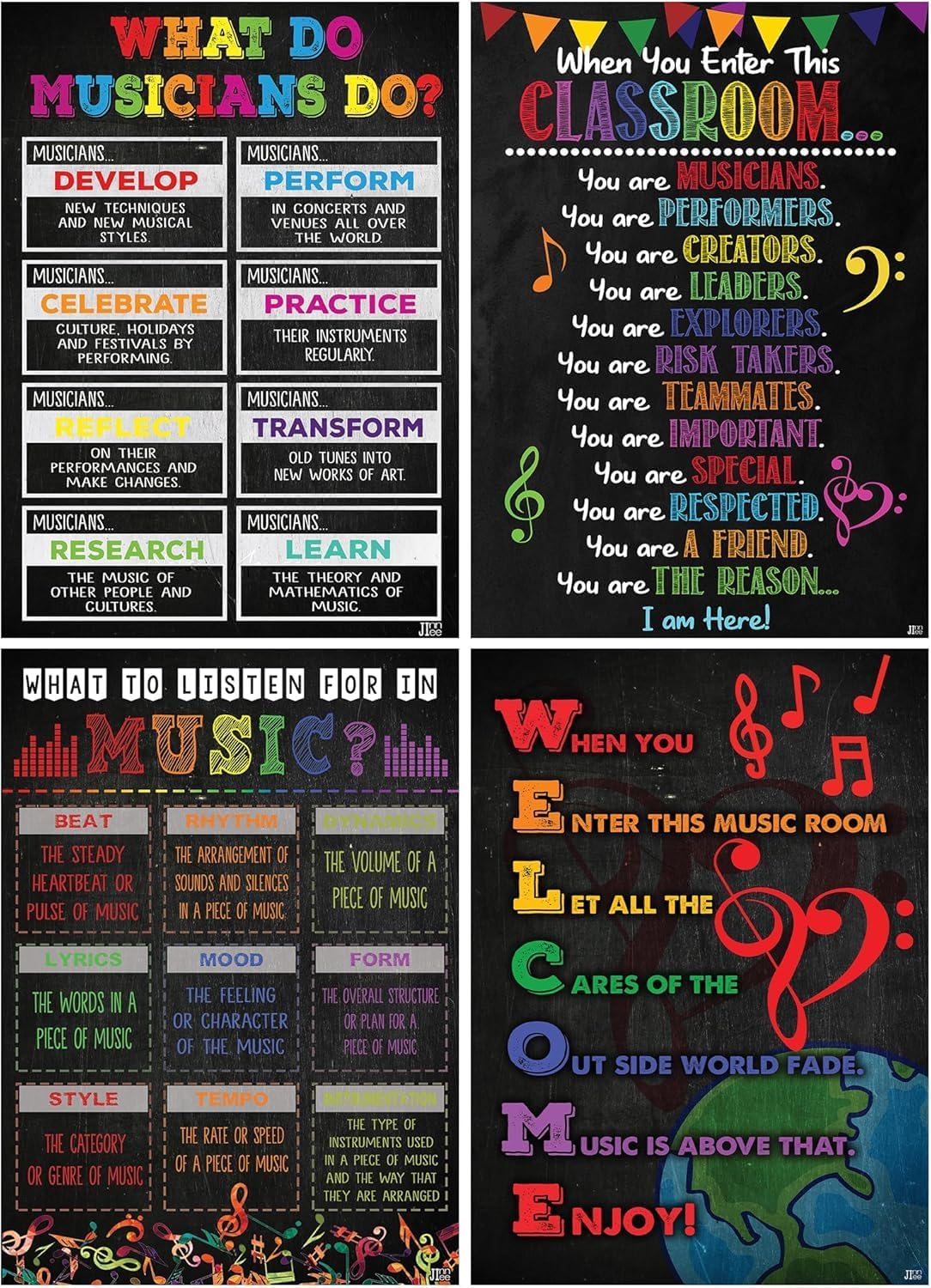 Amazon.com: Andaz Press Teacher Wall Art Decor Poster Signs, 8.5x11 ...