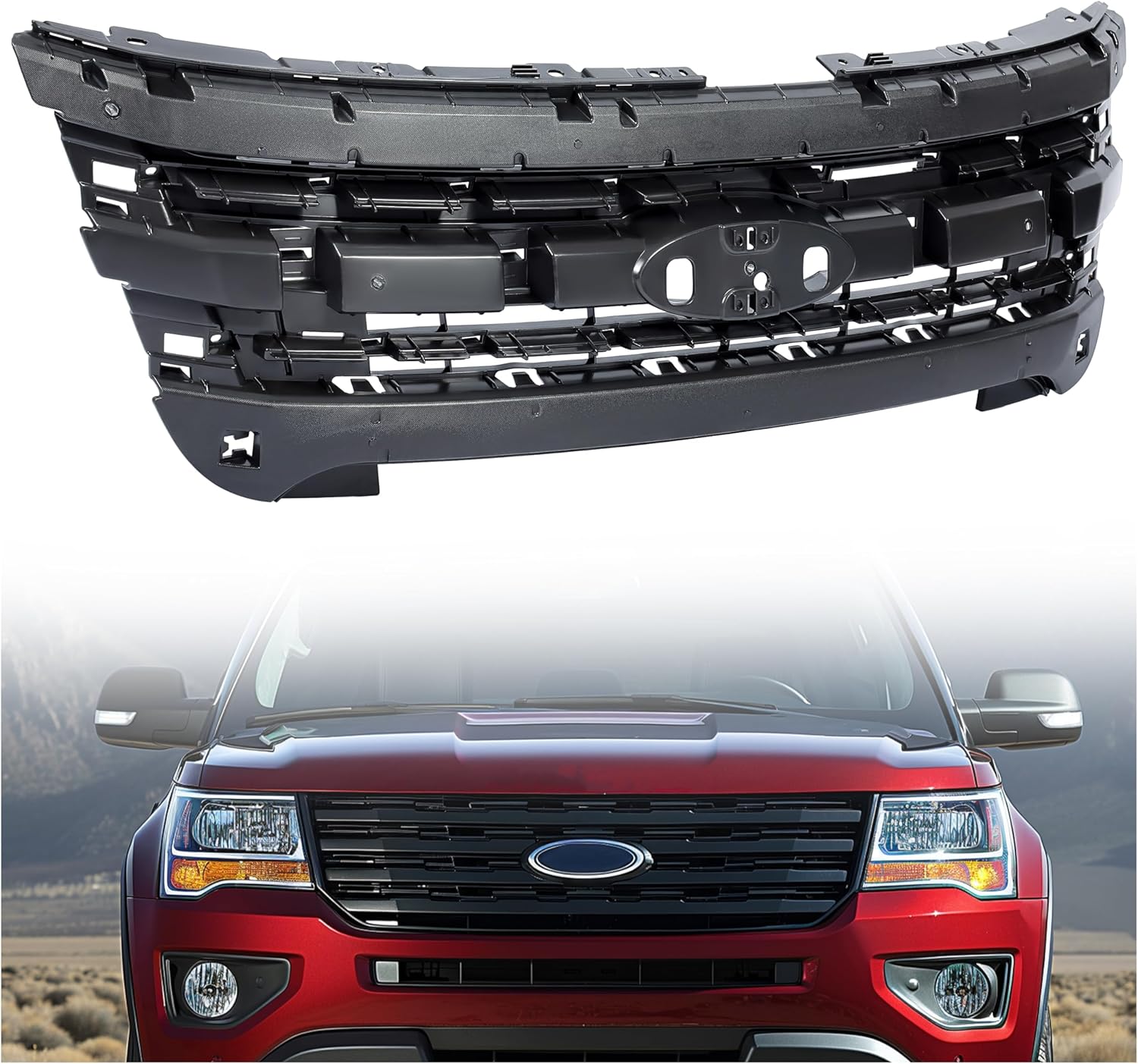 Amazon.com: HECASA Grille Grill Shell Compatible with 2011-2015 Ford ...