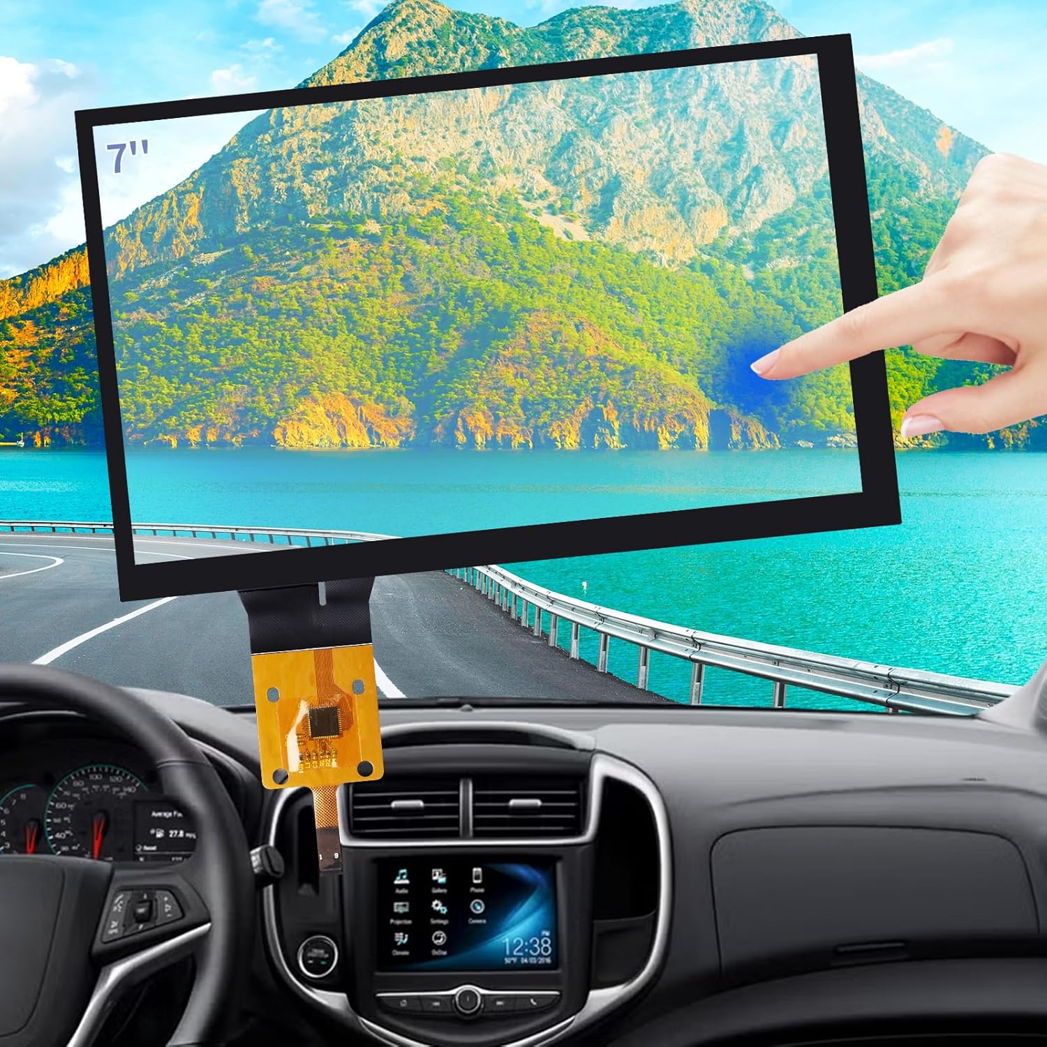 Amazon.com: TsuperU 7" Touch Screen Digitizer Replacement for Chevy ...