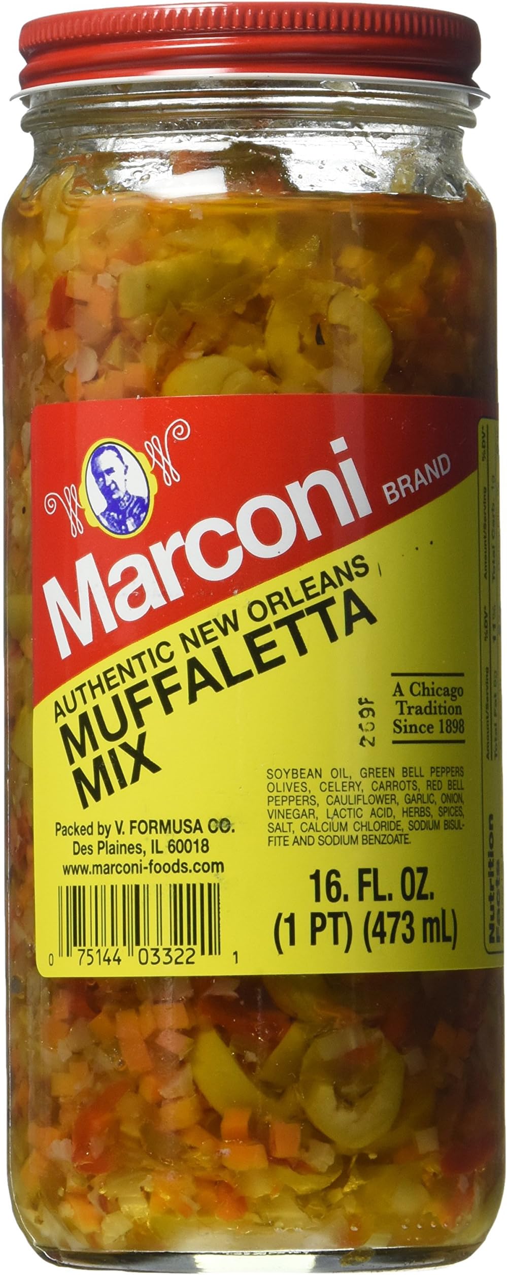 Amazon.com : Enrico Formella Mild Muffuletta Salad - Gluten Free ...