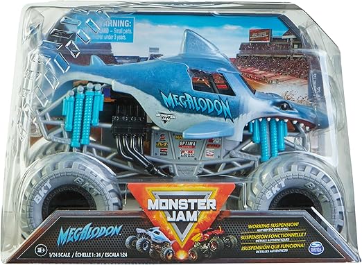 Amazon.com: Monster Jam, Official Megalodon Monster Truck, Collector ...