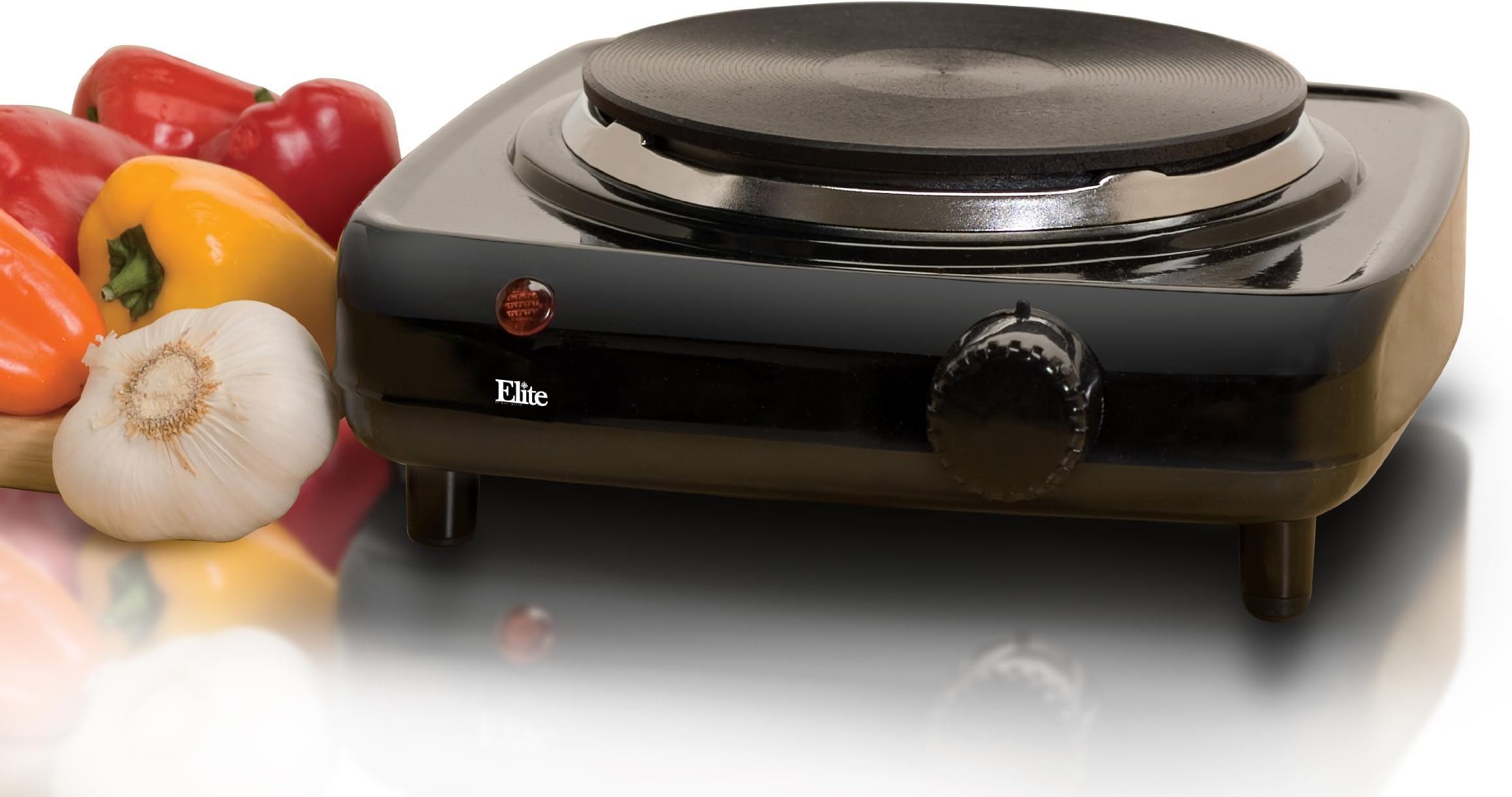 Amazon.com: Kitchen Countertop Cast-Iron Single Burner - Stainless ...