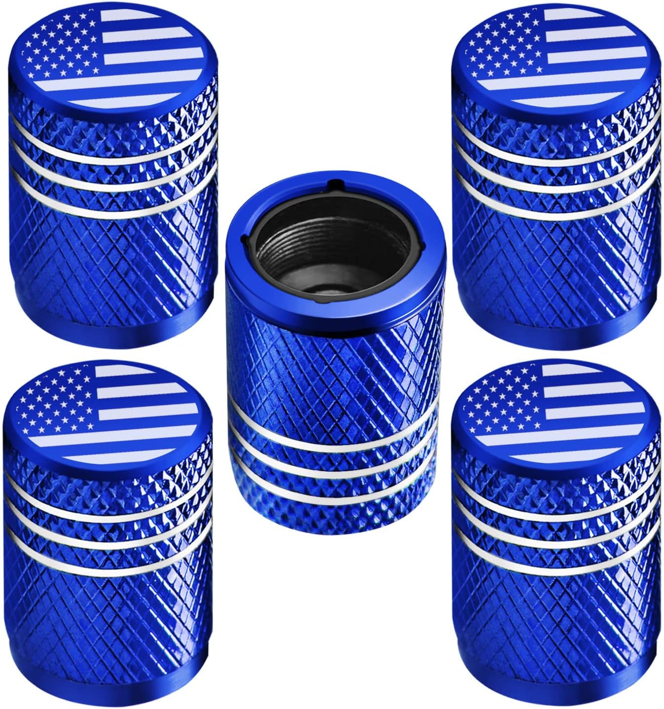 Amazon.com: 12PCS Luminous Car Tire Valve Stem Caps, American Flag ...