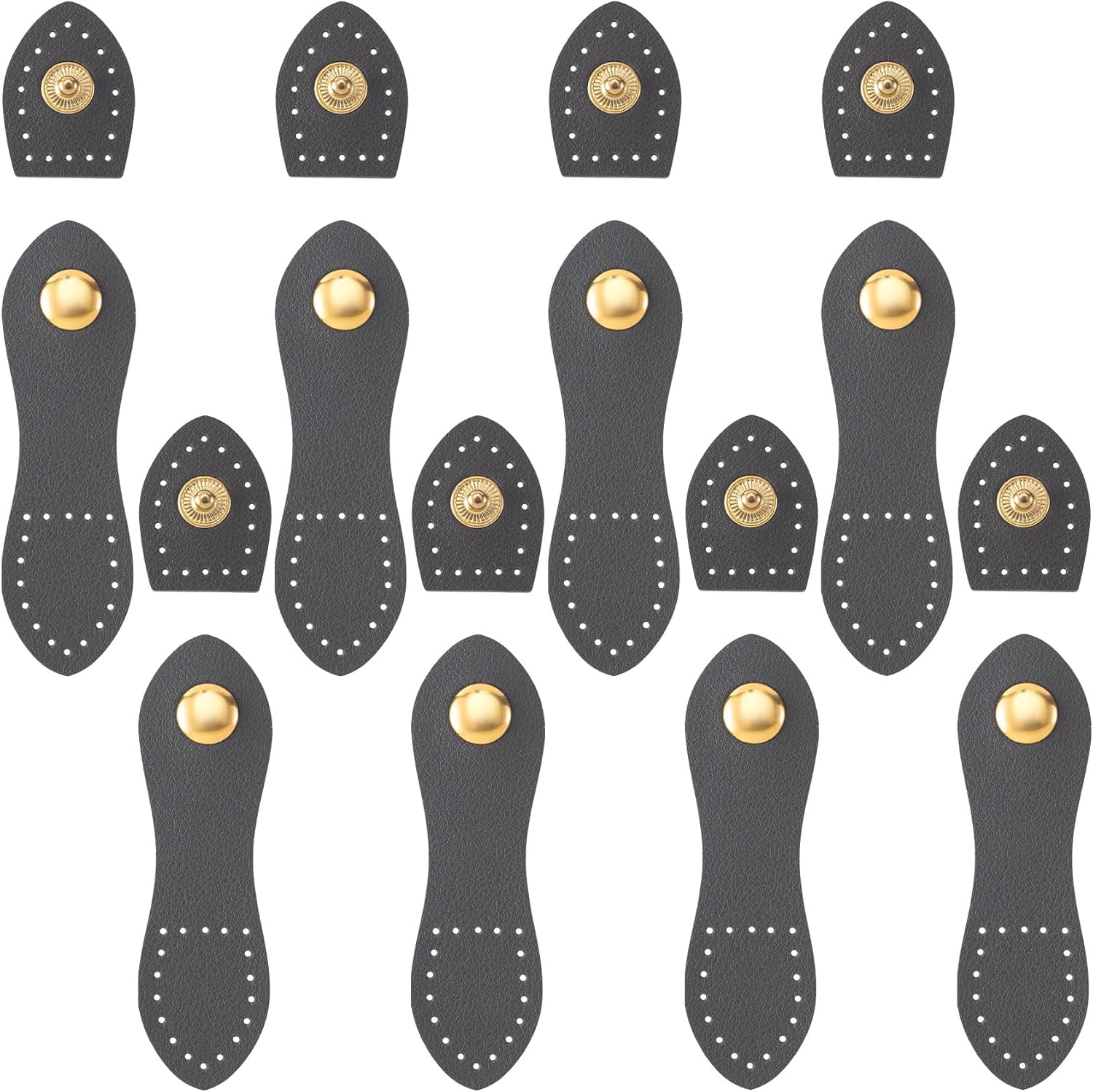 Amazon.com: Joez Wonderful 8 Sets Leather Snap Buckles Snap Button ...