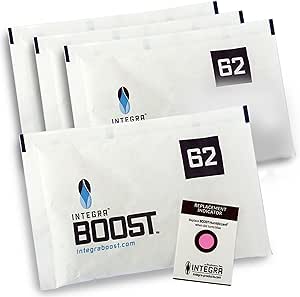 Integra Boost 62% - 4 x 67 g Moisture Regulator I 2-Way Humidifier with Indicator Display ...