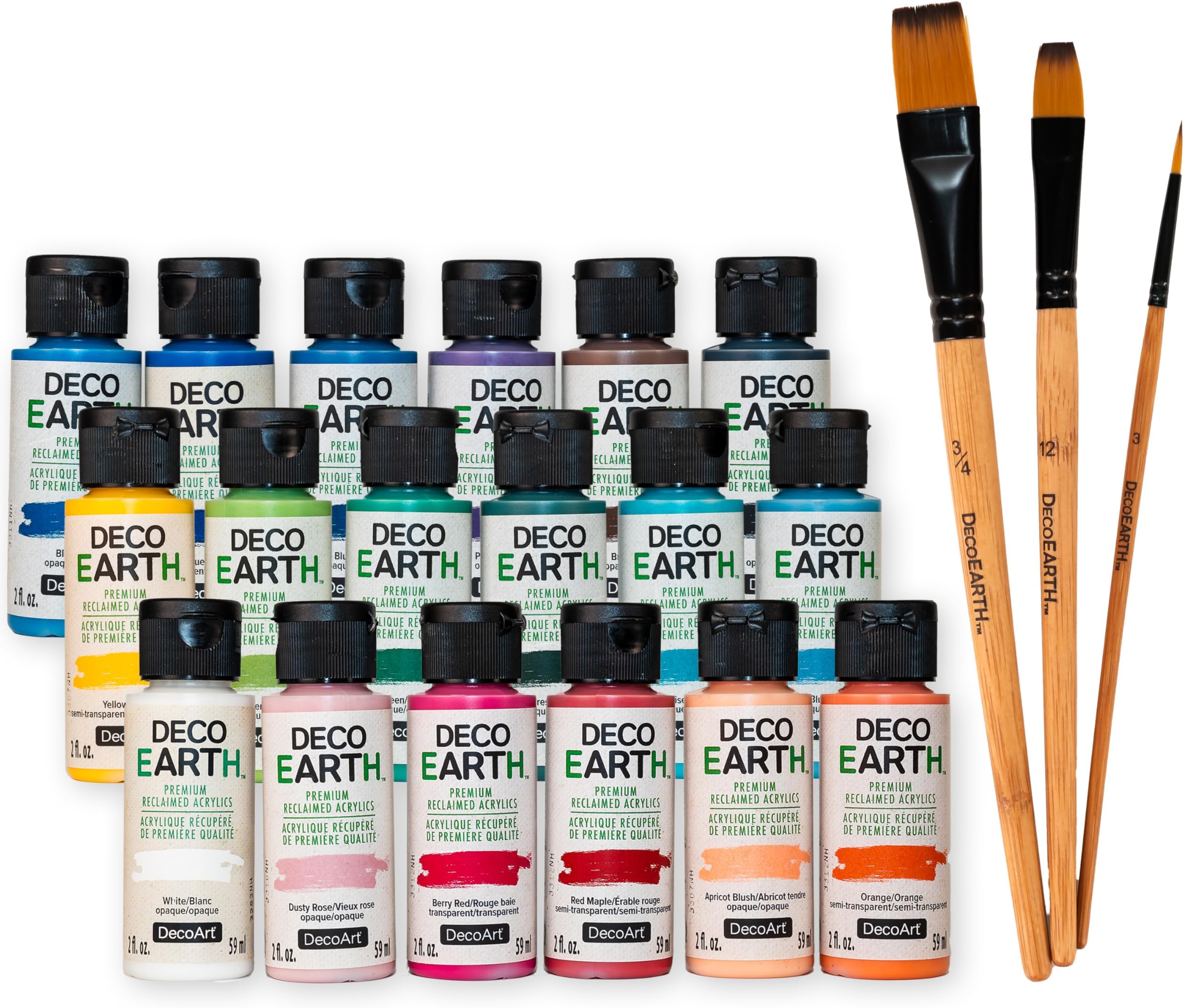 Amazon.com: DecoArt Americana Acrylics Paint, Set of 18 Popular Colors ...