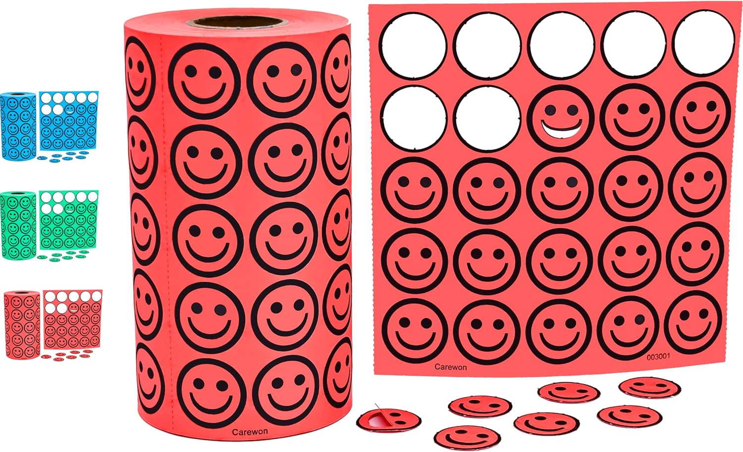 Amazon.com : Carewon 2500 Bingo Chips, Red (1 of 3 Colors), 3/4 ...