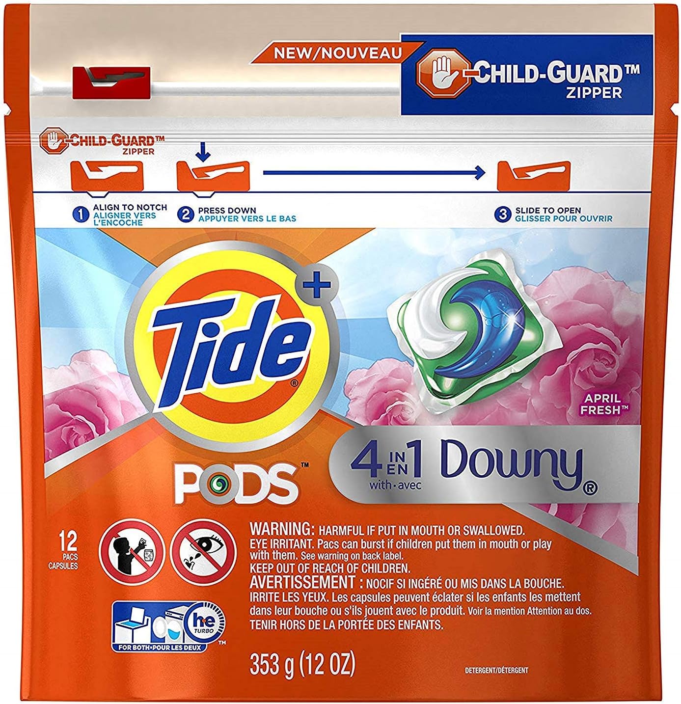 Amazon.com: Tide Power PODs 2-in-1 Laundry Detergent Pods with Downy ...