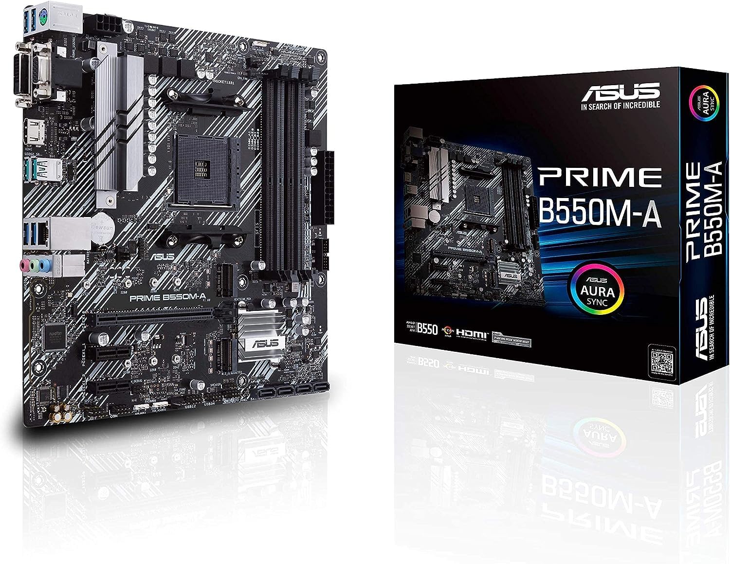 Amazon.com: ASUS Prime B550M-A AC AMD AM4 (3rd Gen Ryzen™) Micro ATX ...