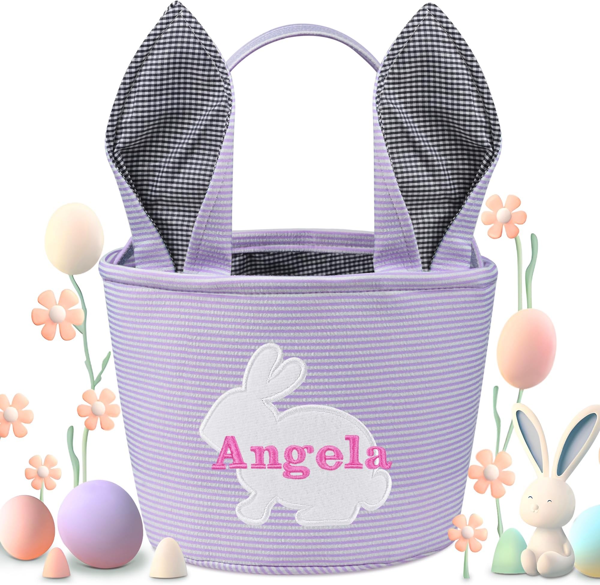 Amazon.com : Jasaino Easter Basket, Personalized Easter Basket, Easter ...