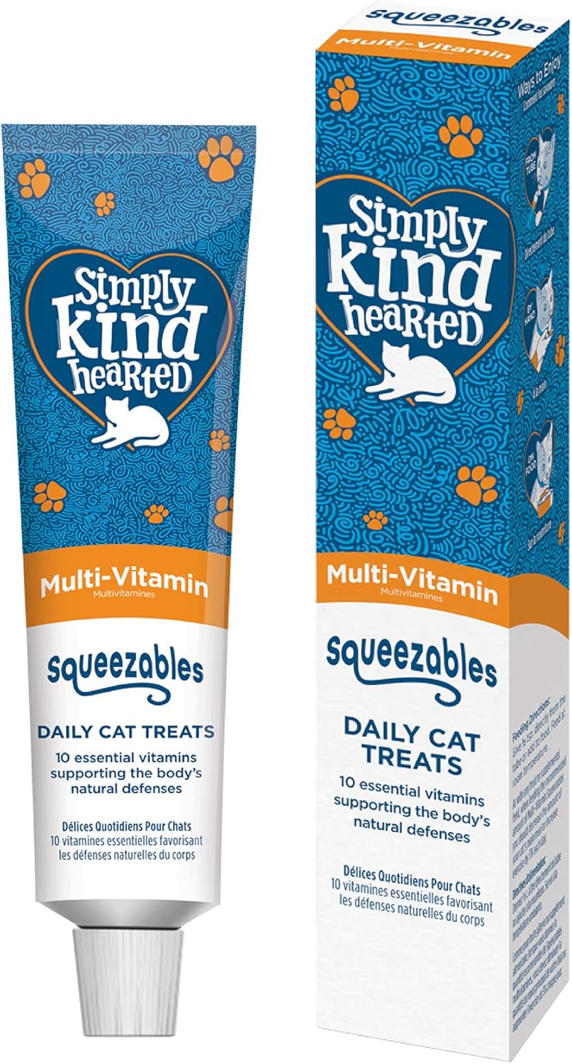 Amazon.com : Simply Kind Hearted CAT SQUEEZABLES Multi-Vitamin 1.76 OZ ...