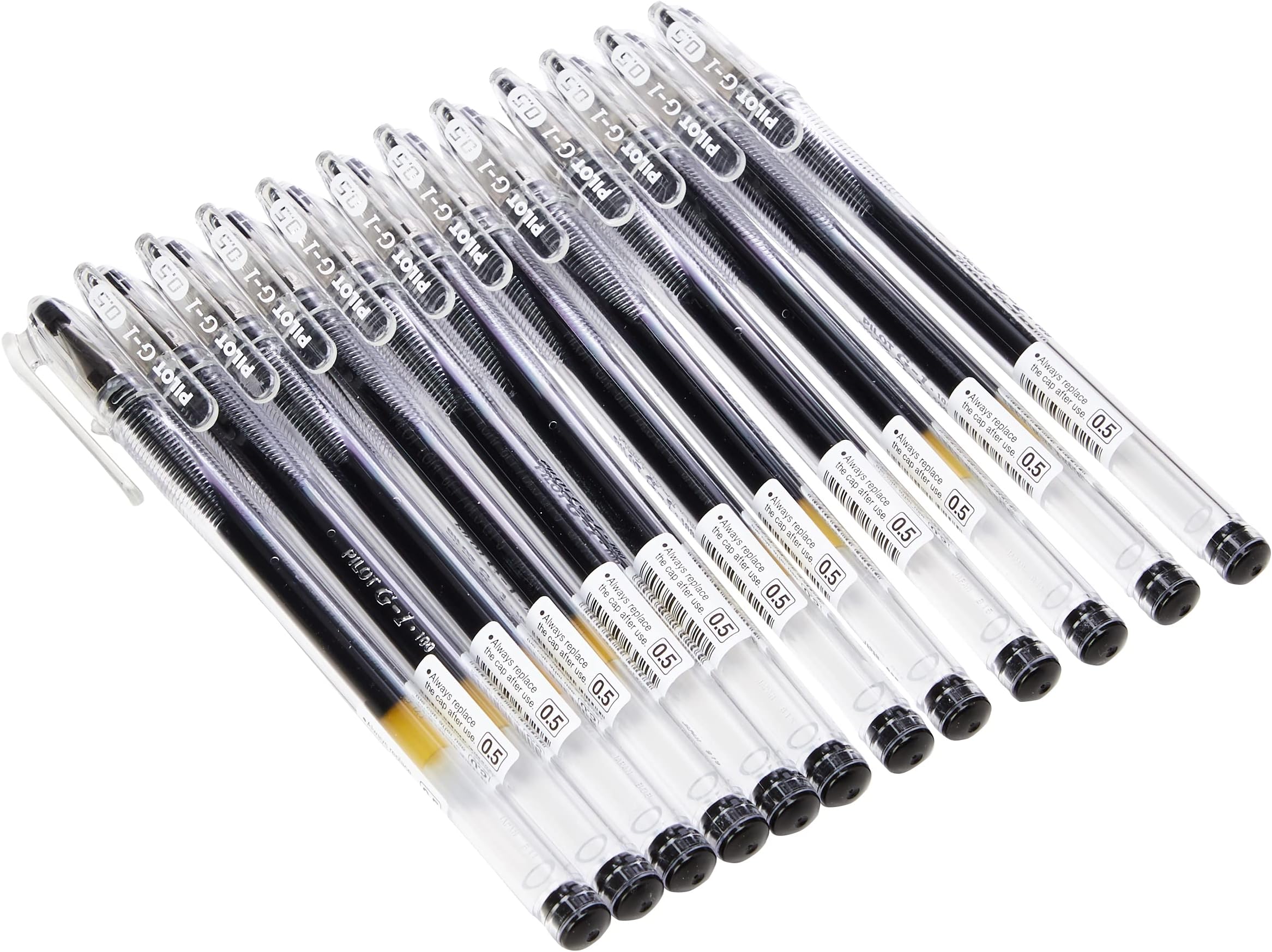 Pilot 101201 G105 Gel Ink Rollerball Pen with 0.5 mm Tip - Black (Pack ...