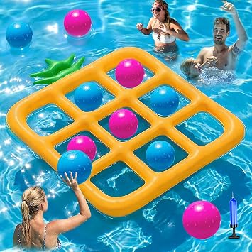 Amazon.com: Jasonwell Tic-Tac-Toe Pool Toys Games - Giant Floating Tic ...