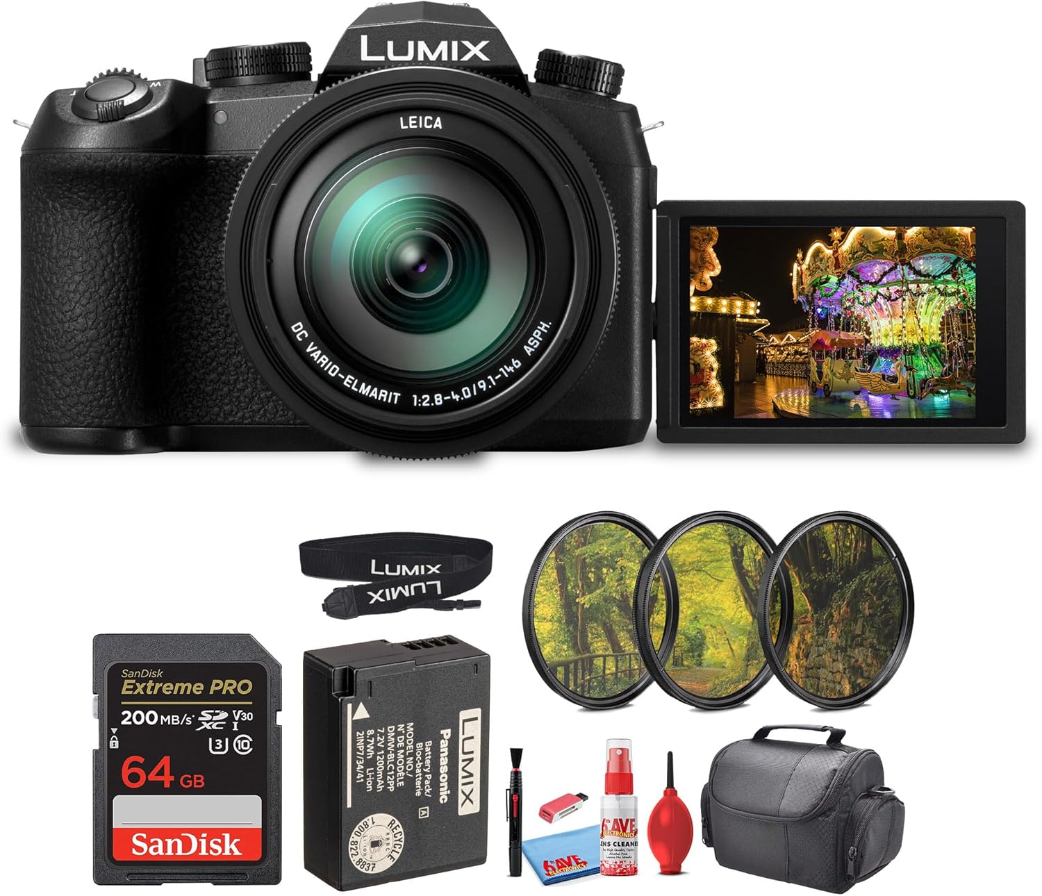 Amazon.com: Panasonic Lumix DC-FZ1000 II 20.1MP Point and Shoot Digital ...