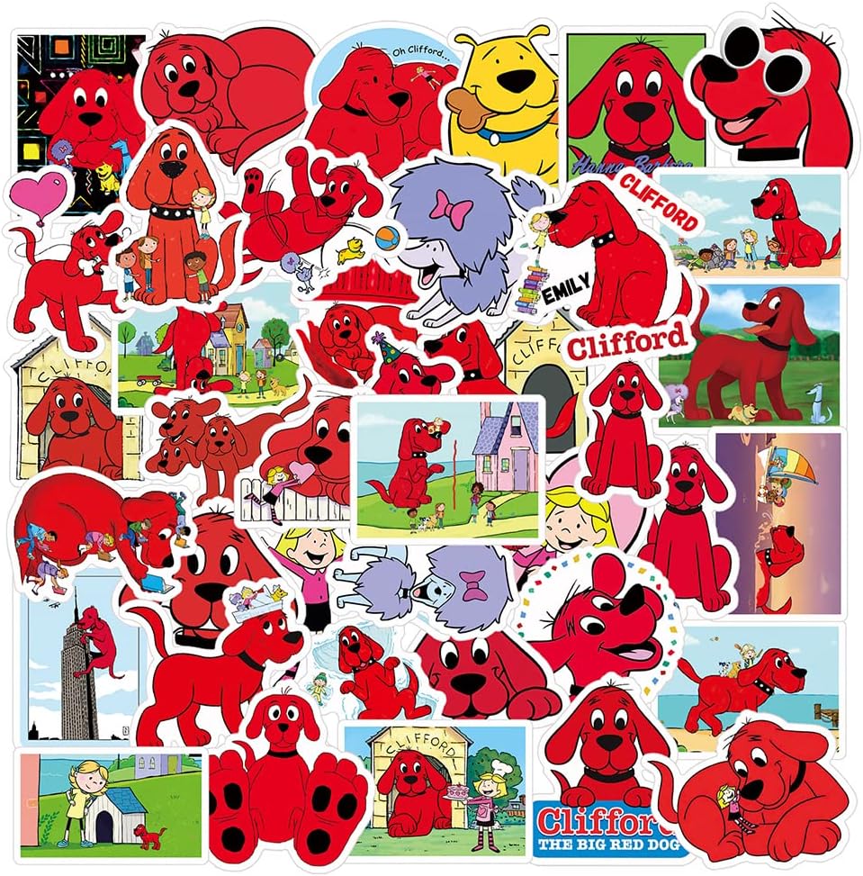 Amazon.com: Clifford Vinyl Sticker Laptop Decal Waterproof 5" : Automotive
