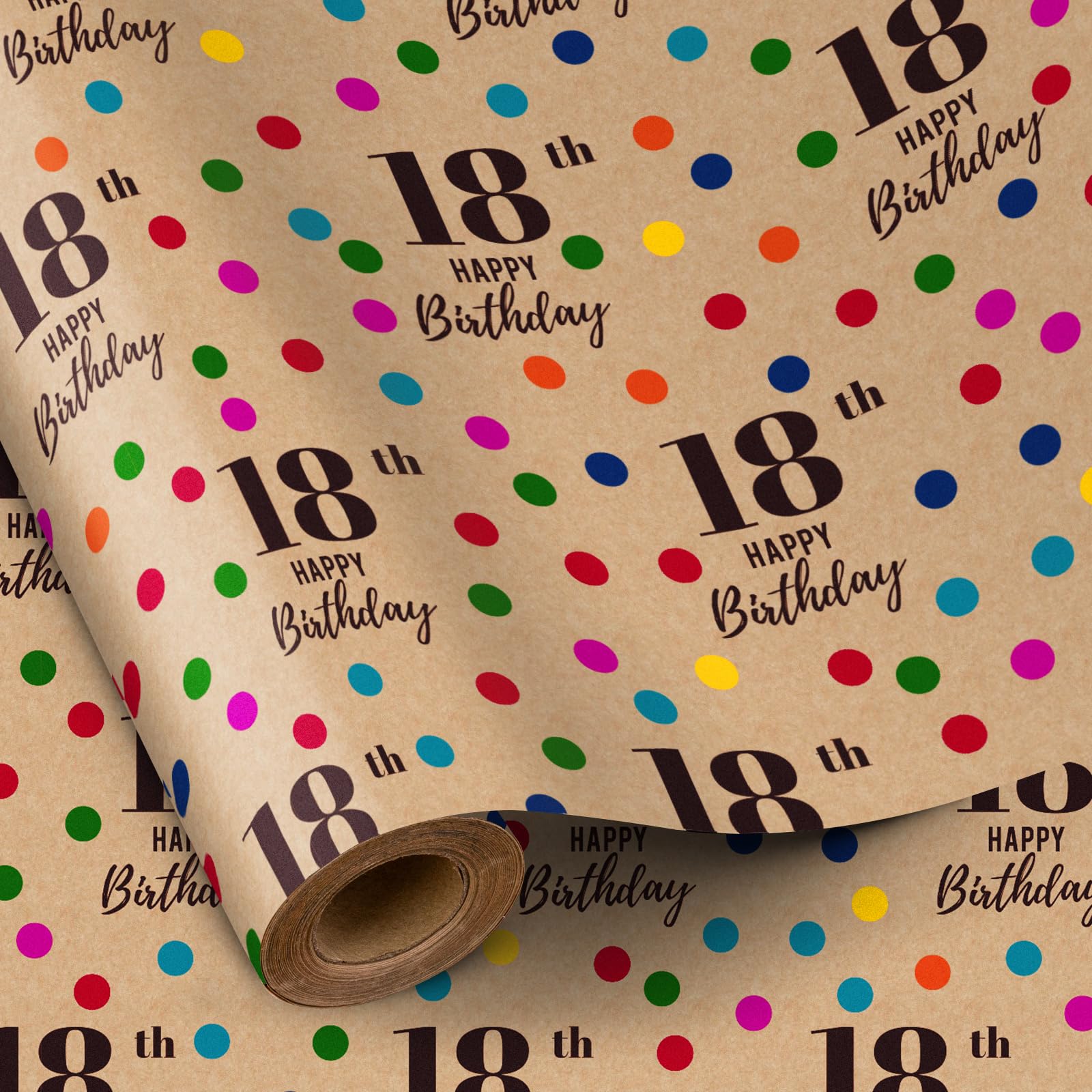 Snapklik.com : RUSPEPA 18th Birthday Wrapping Paper For Girls And Boys ...
