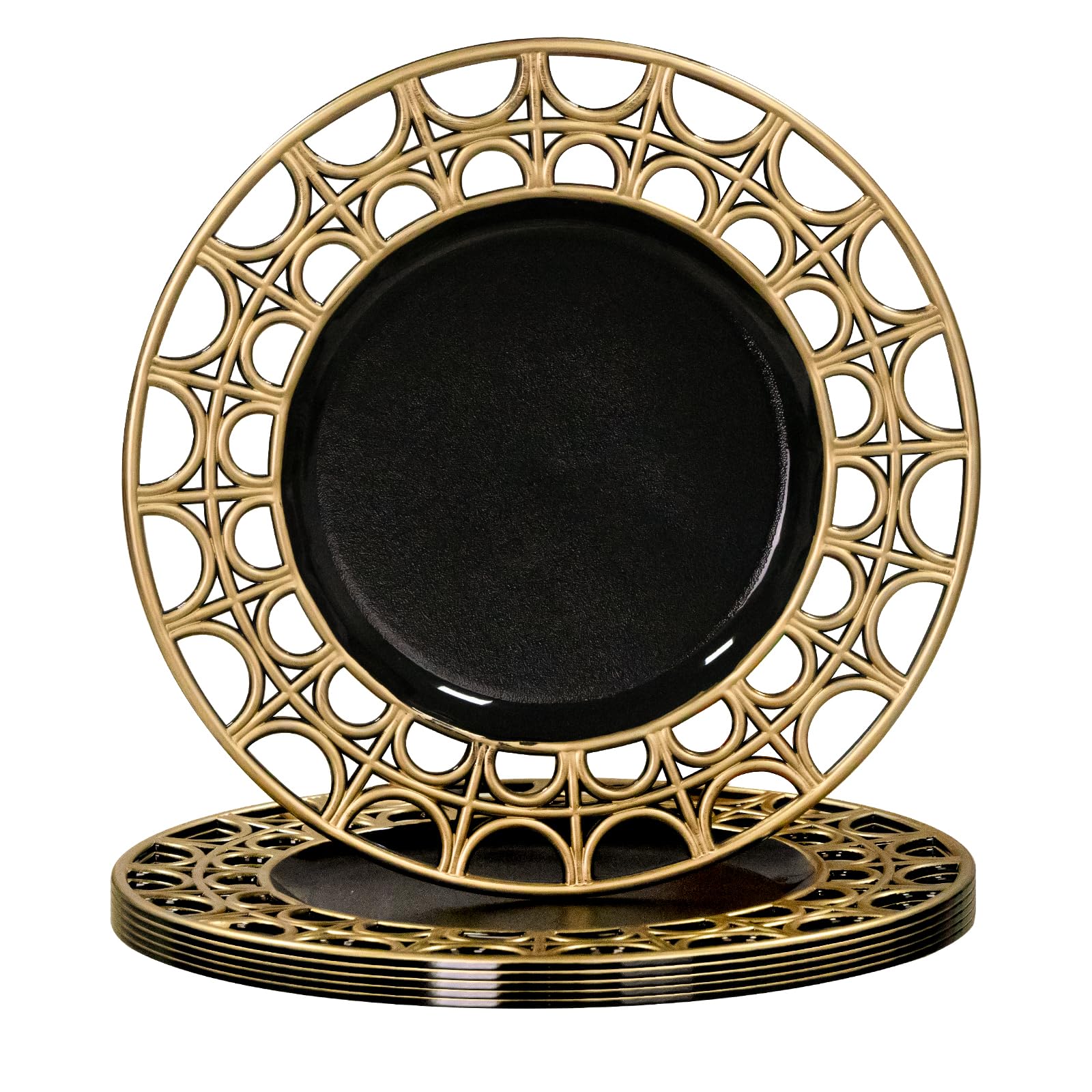 Amazon.com | MAONAME Antique Charger Plates, 13" Round Chargers for ...