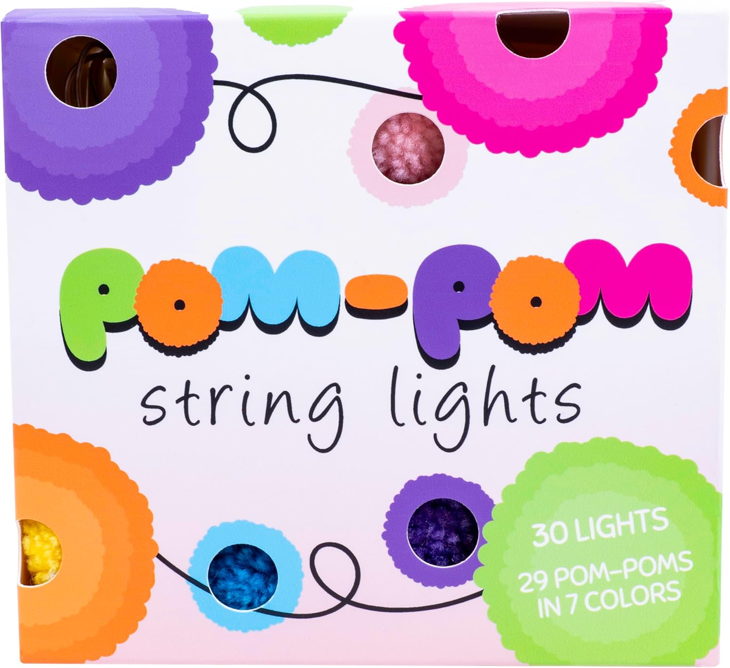 Amazon.com: Pom Pom String Lights. Charming Pom-Pom String Lights ...
