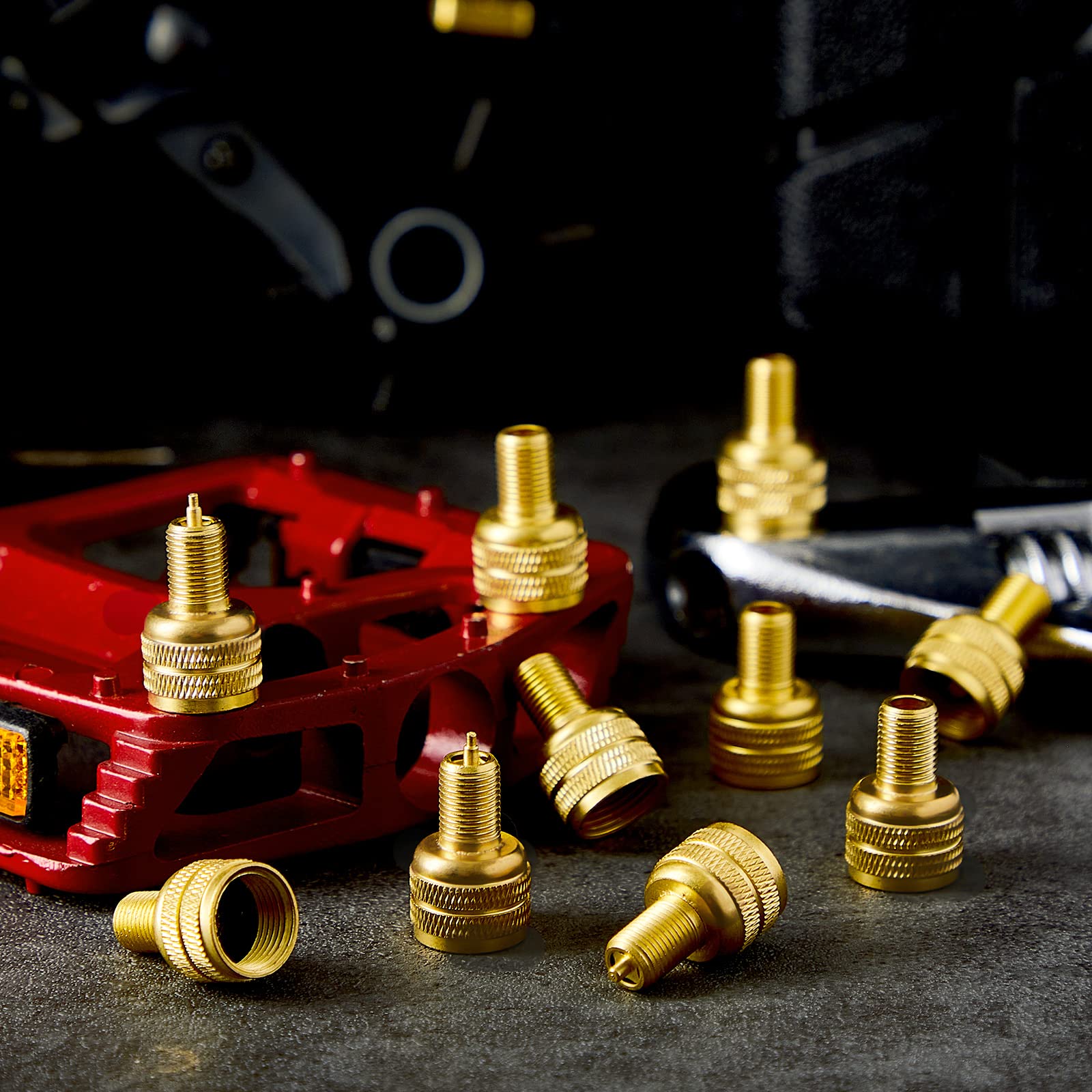 Snapklik.com : 10 Pcs Large Bore Tire Valve Adapter Valve Stem Adapter ...