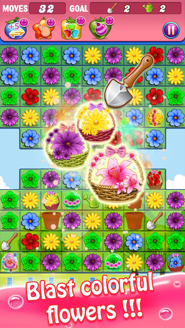 Blossom Swap - Flower Garden Match 3 Free Games! Blast, Pop to make ...