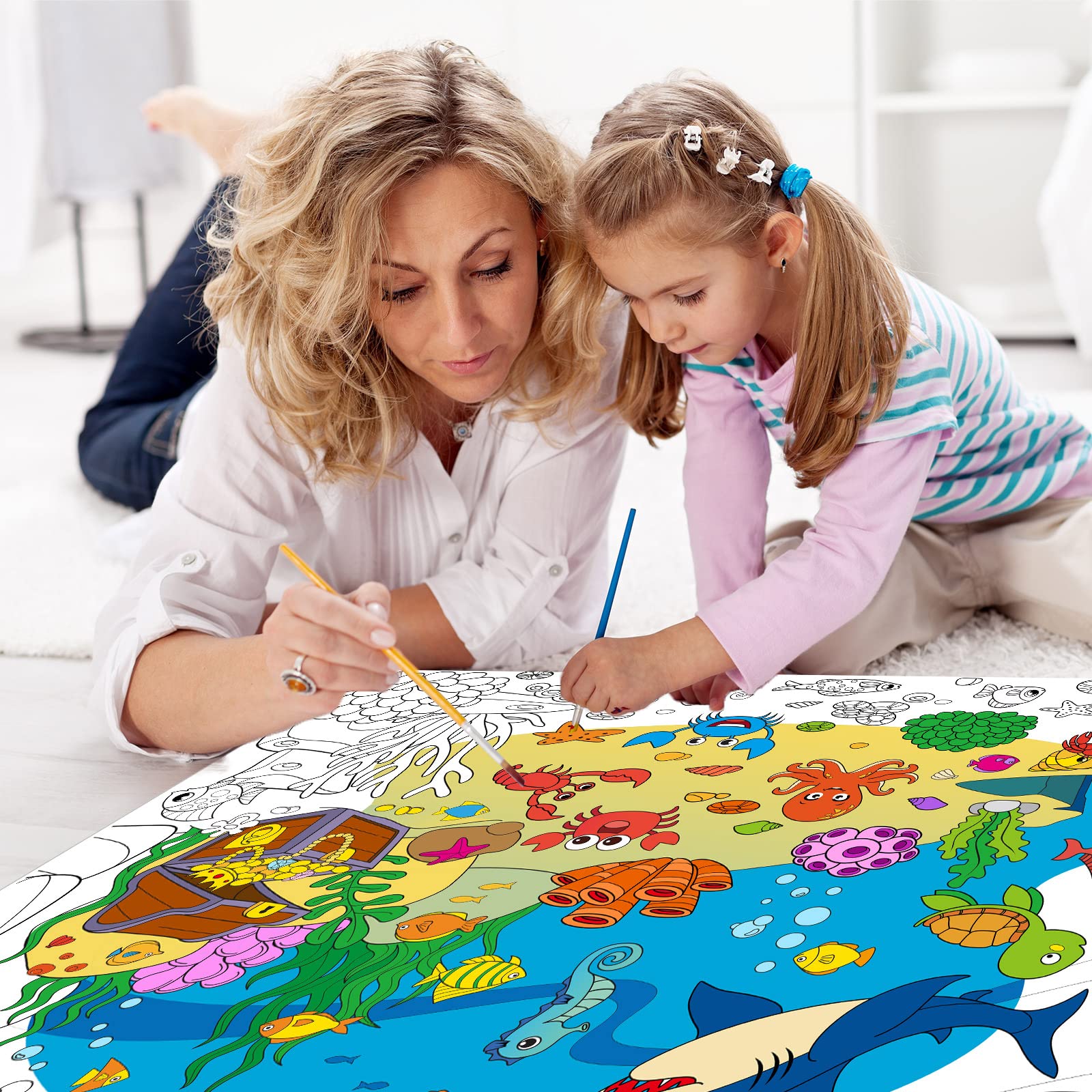 Snapklik.com : Under The Sea Giant Coloring Poster For Kids Large ...