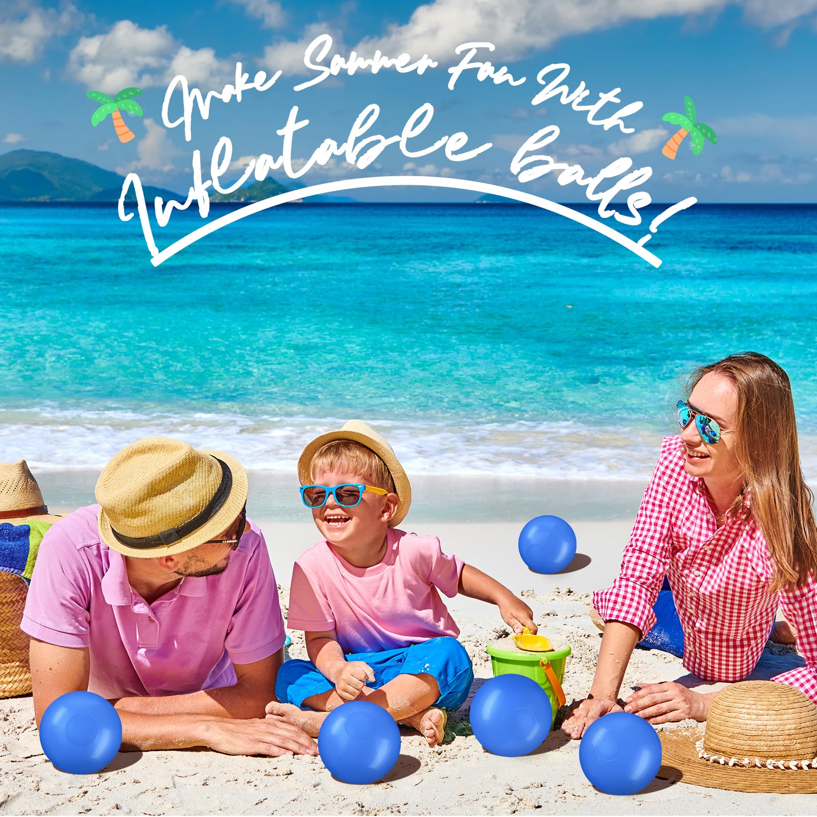 Snapklik.com : Halloscume 12 Pcs Inflatable Beach Balls Bulk 5 Inch ...