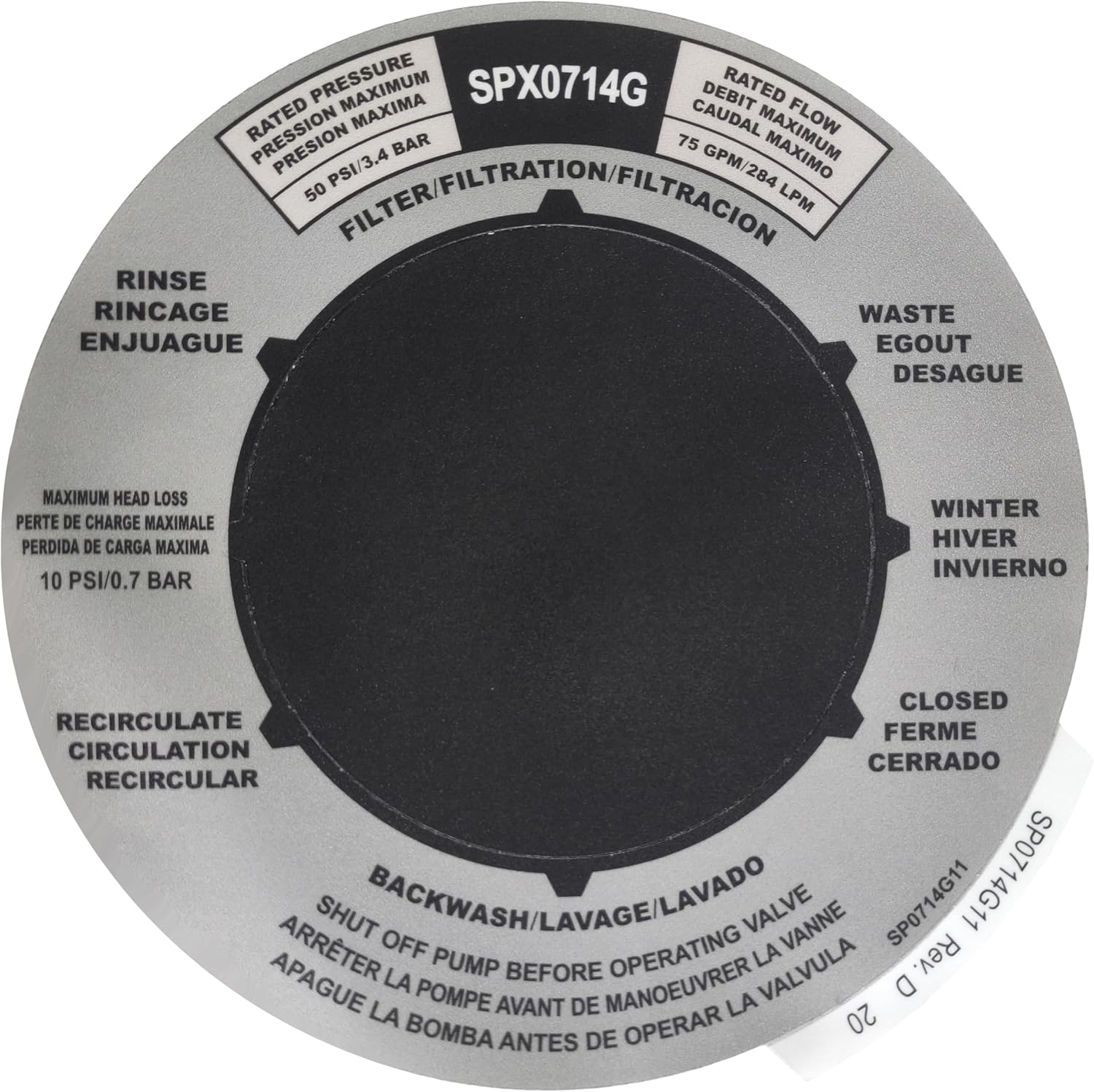 Sharutia Pool Sand Filter Label Sticker Replacement for Hayward ...