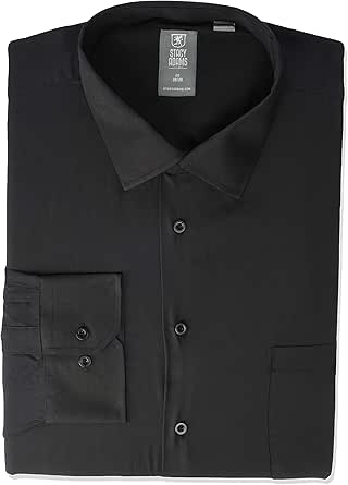 STACY ADAMS Men's Big-Tall Solid Regular Cuff Dress Shirt at Amazon Men ...