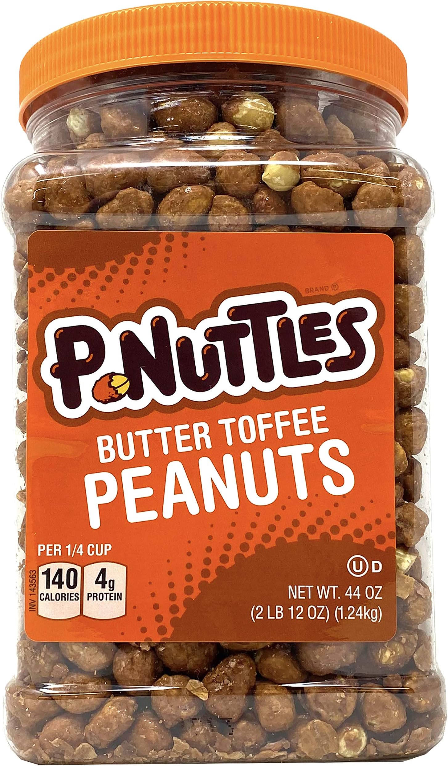 Amazon.com : P-Nuttles Butter Toffee Covered Peanuts,Sweet Salty Snack ...