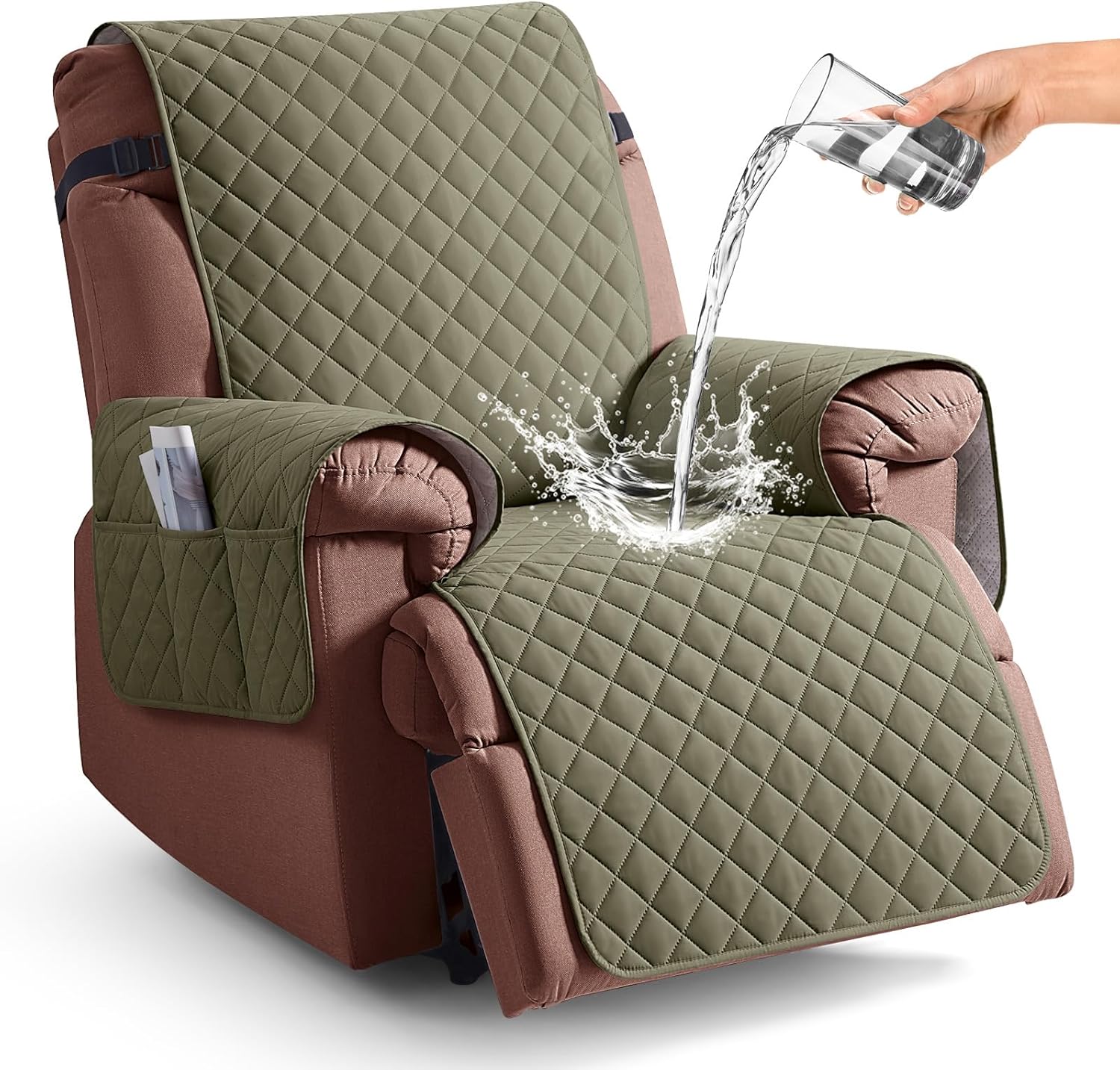 Amazon.com: KinCam 100% Waterproof Recliner Chair Cover, Reclining ...