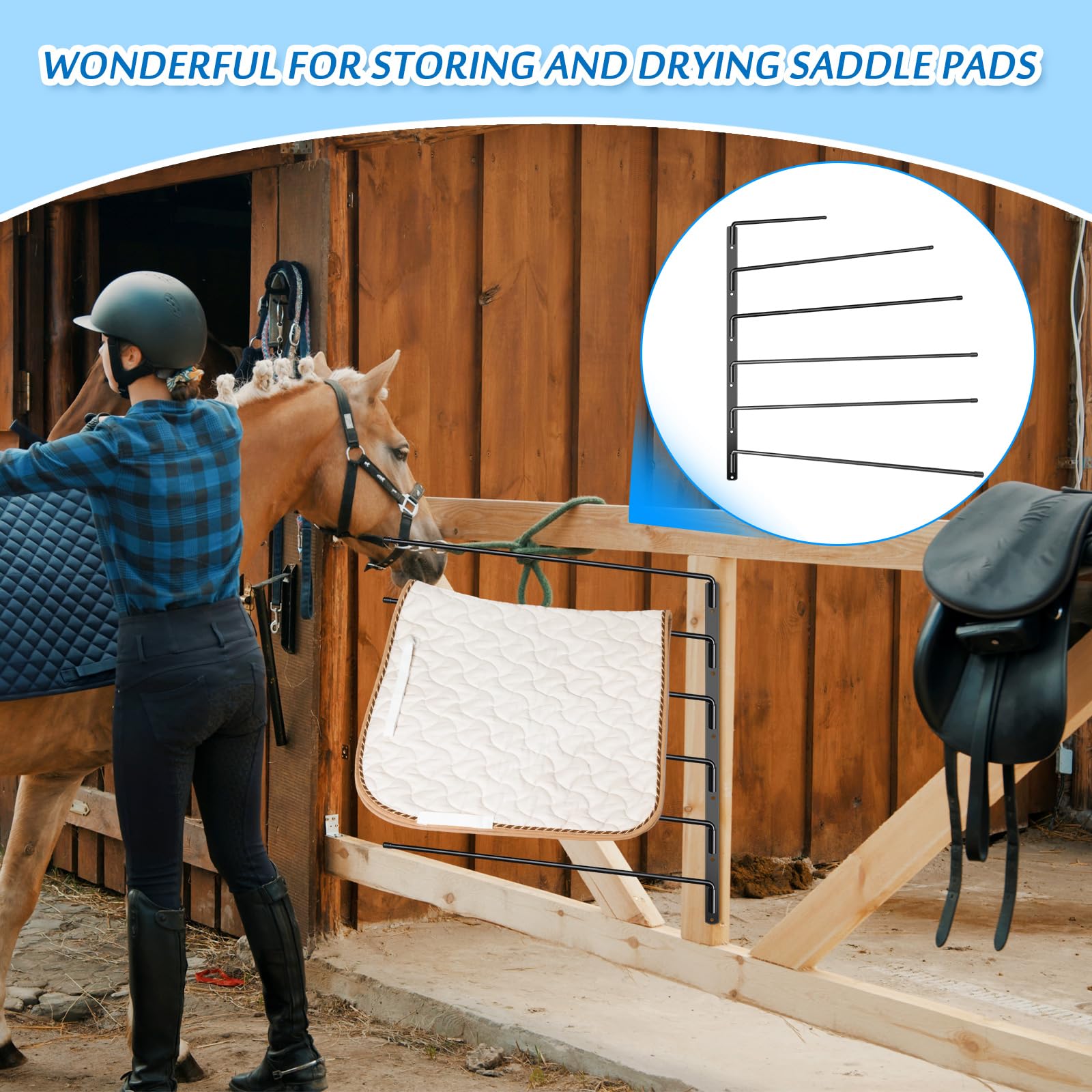 Saddle Stand Rack Plastic Saddle Display Stand Black