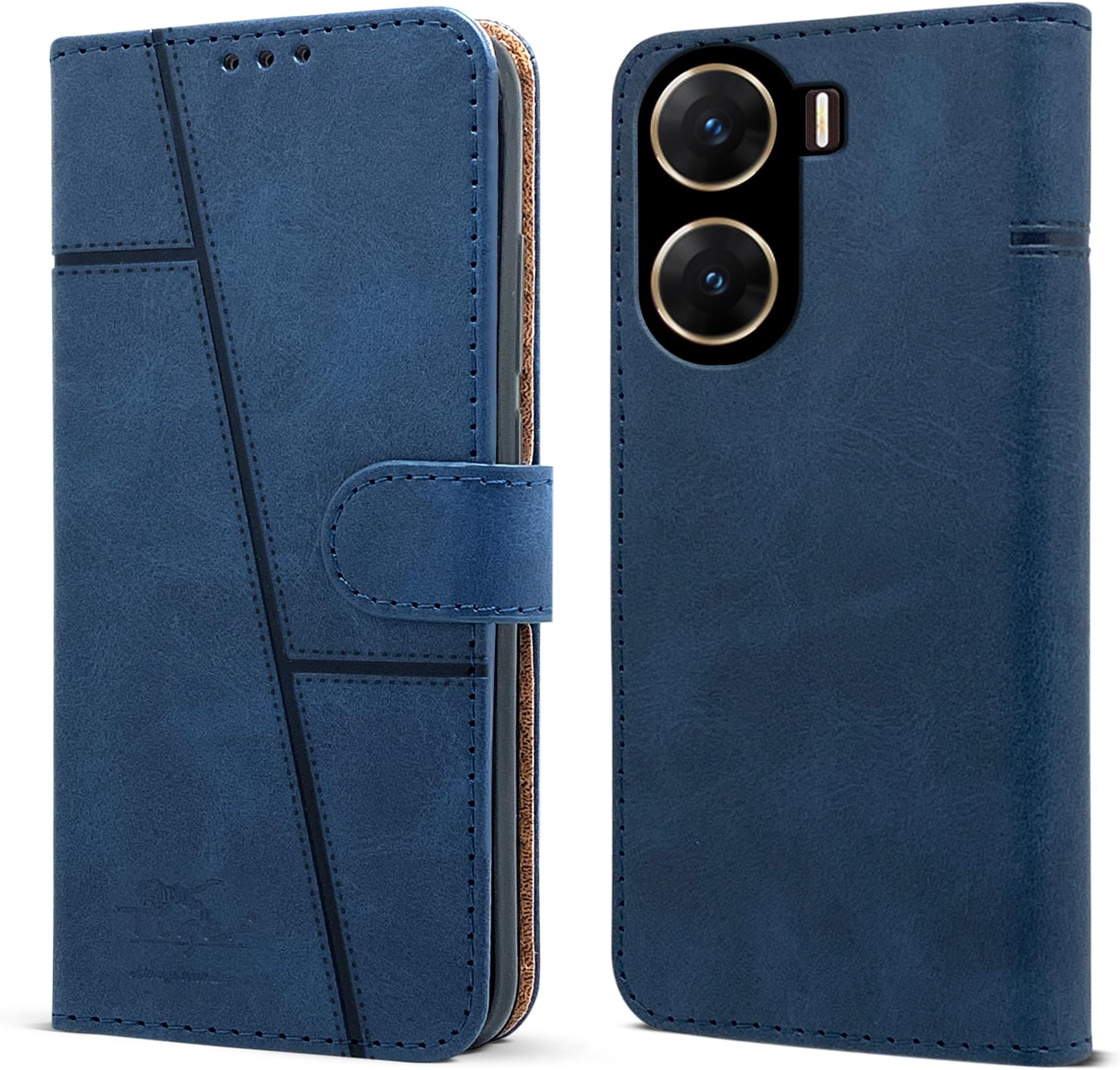Jkobi Flip Cover Case for Vivo V29e 5G (Stitched Leather with Magnetic ...