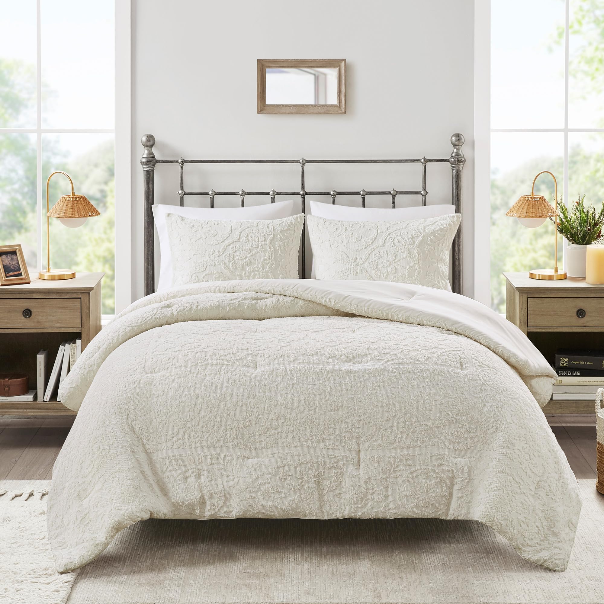 Amazon.com: Madison Park King Comforter Set Medallion Comforter for ...